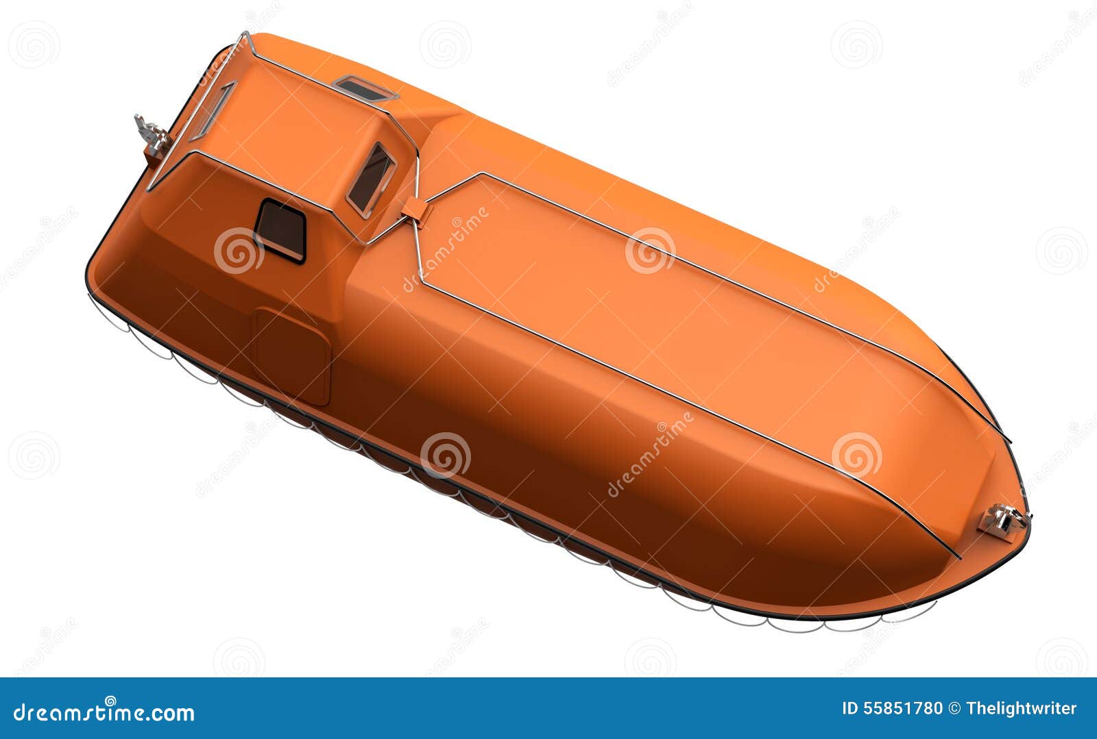 Life Boat for Rescue Isolated on White Stock Photo - Image of marine ...