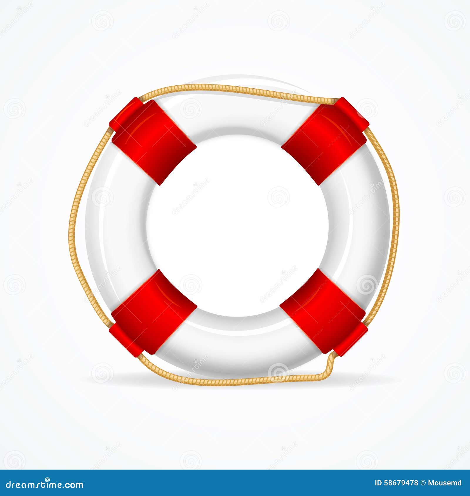 Life Buoy Ring. Vector stock vector. Illustration of rubber - 58679478