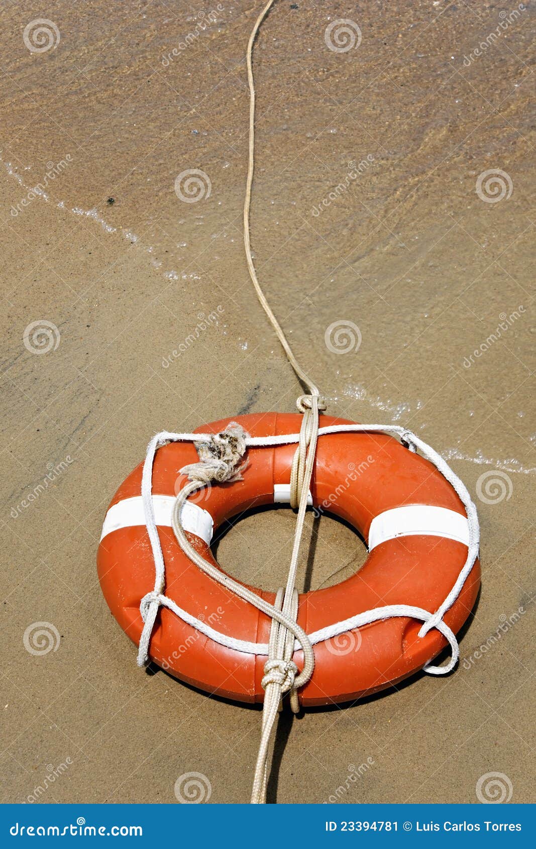Life buoy with rope stock image. Image of save, space - 23394781