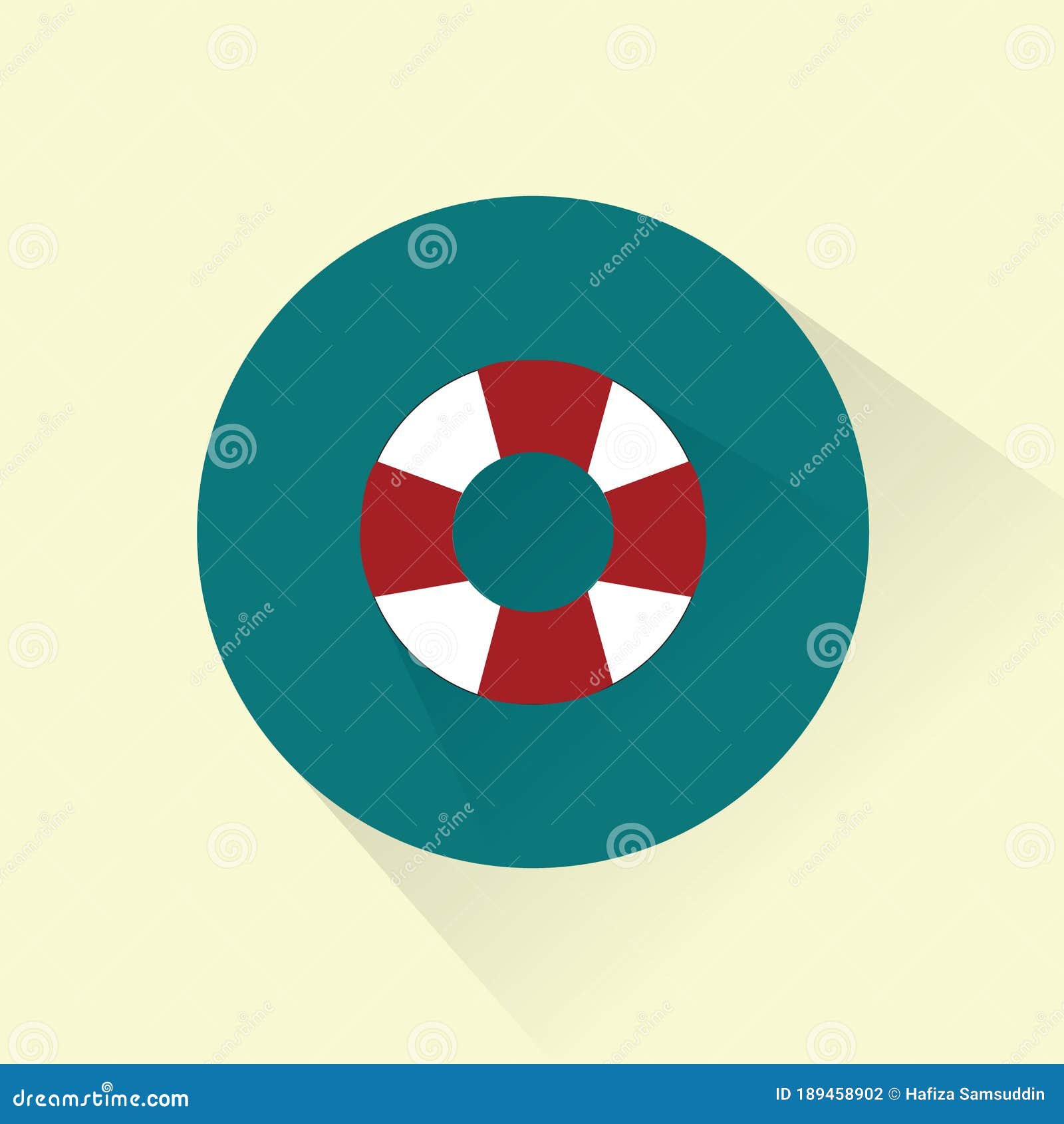 Life Buoy. Vector Illustration Decorative Design Stock Vector ...