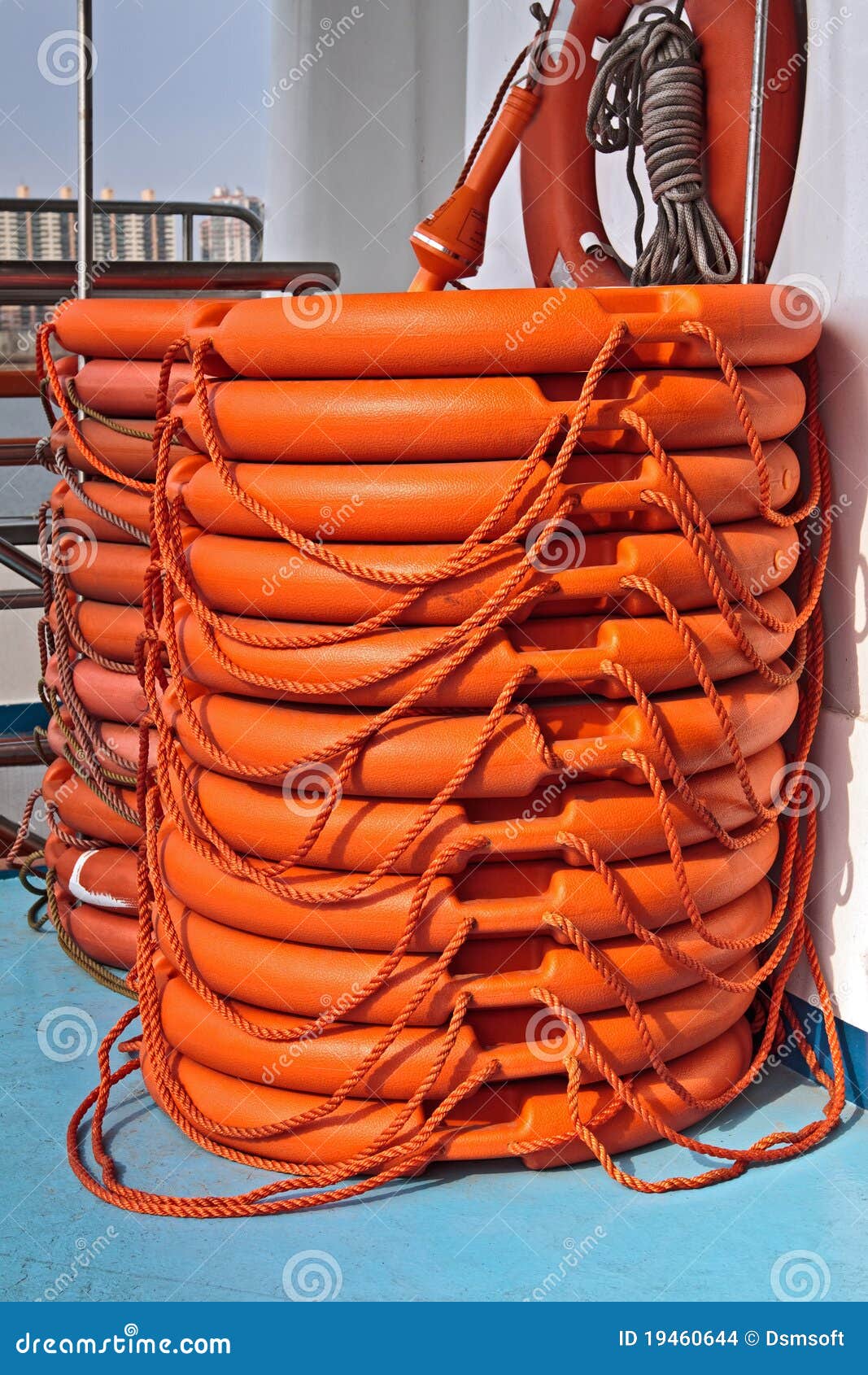 Life buoys stock photo. Image of ring, lifesaver, floor - 19460644