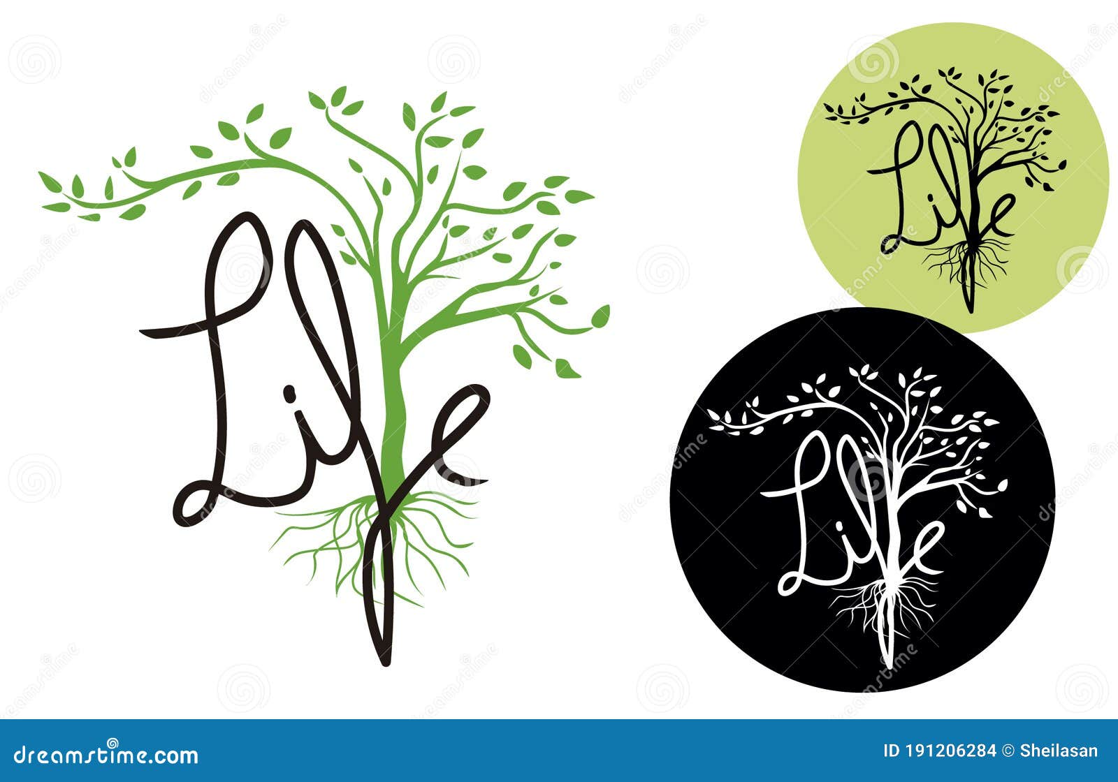 Representation of Life, Origin and Growth Stock Vector - Illustration ...