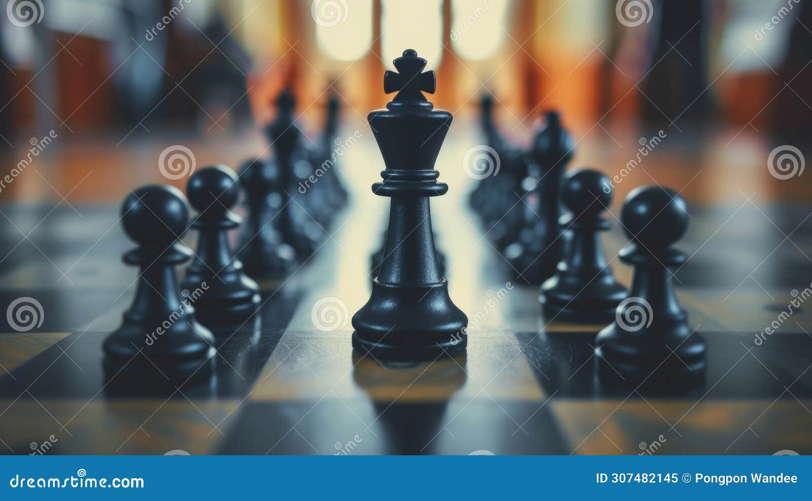 Life Challenges and Obstacles Symbolized by Complex Chess Position on ...