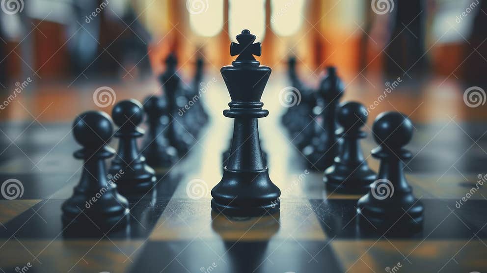 Life Challenges and Obstacles Symbolized by Complex Chess Position on ...
