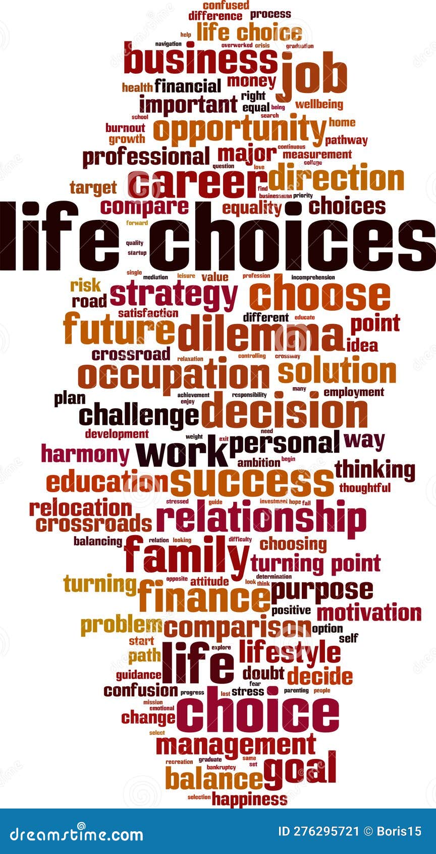 Life Choices Concept Flat Vector Illustration. Woman Cartoon Character ...