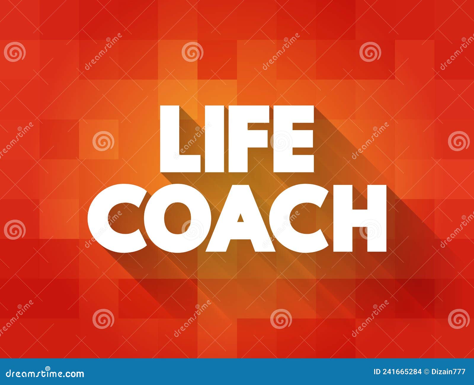 Life Coach Text Quote, Concept Background Stock Illustration ...