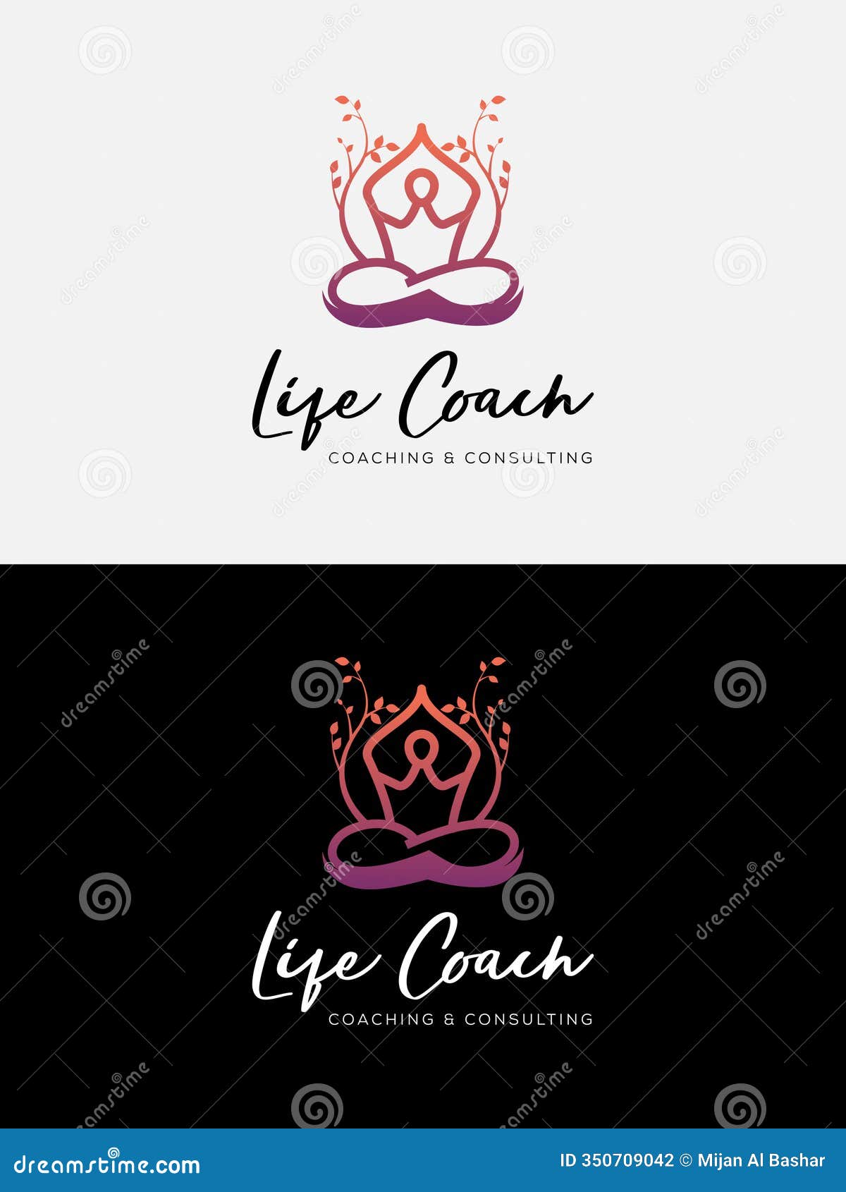 Life Coaching and Consulting Logo Design Template Vector Stock ...