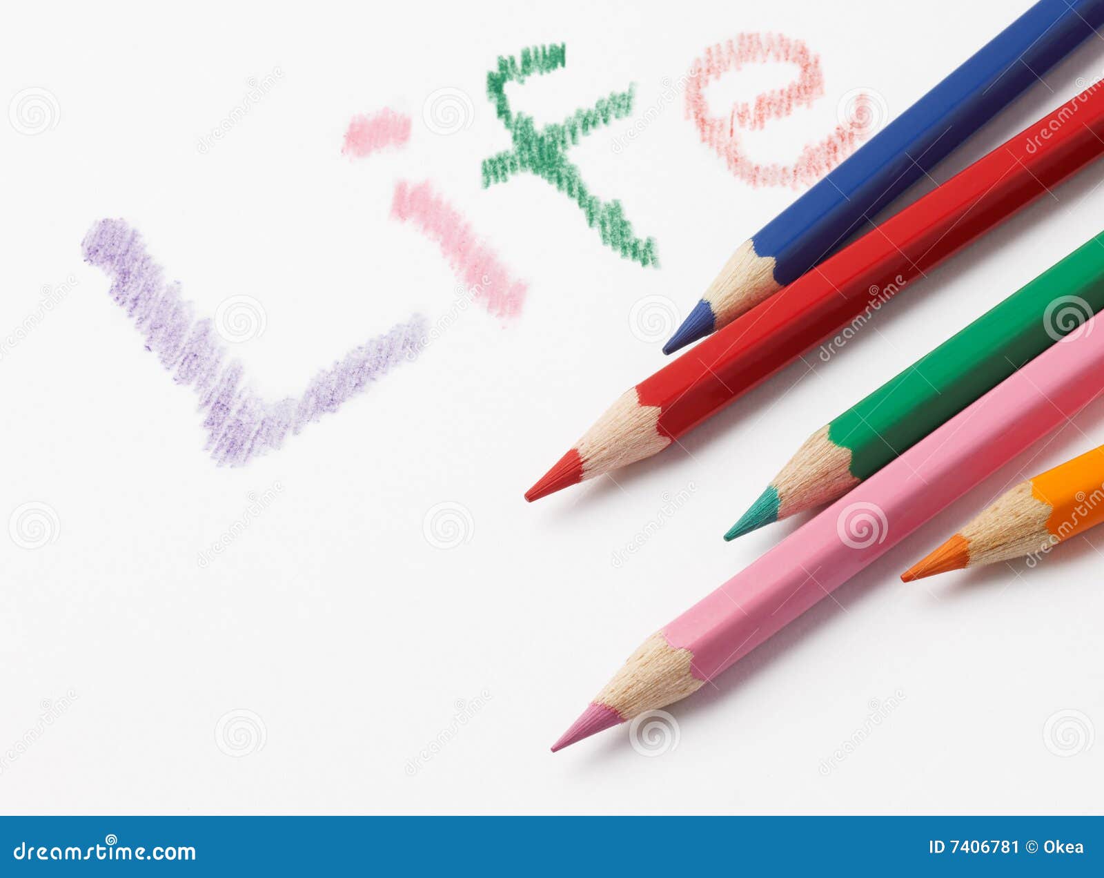 Life is colorful stock image. Image of wonderful, pencil - 7406781