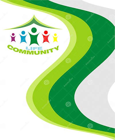 Life community card stock vector. Illustration of icon - 6892554