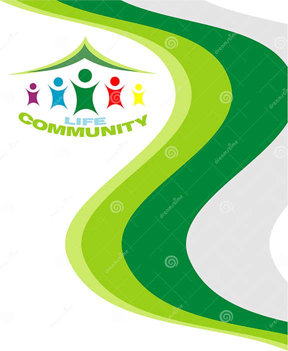 Life community card stock vector. Illustration of icon - 6892554
