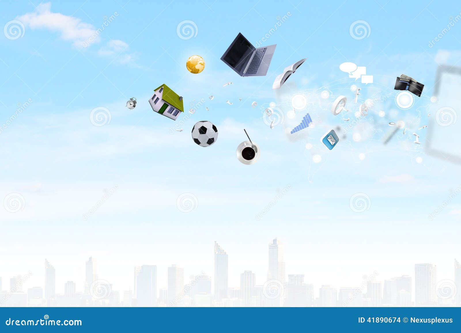 Life concept stock photo. Image of mail, laptop, background - 41890674