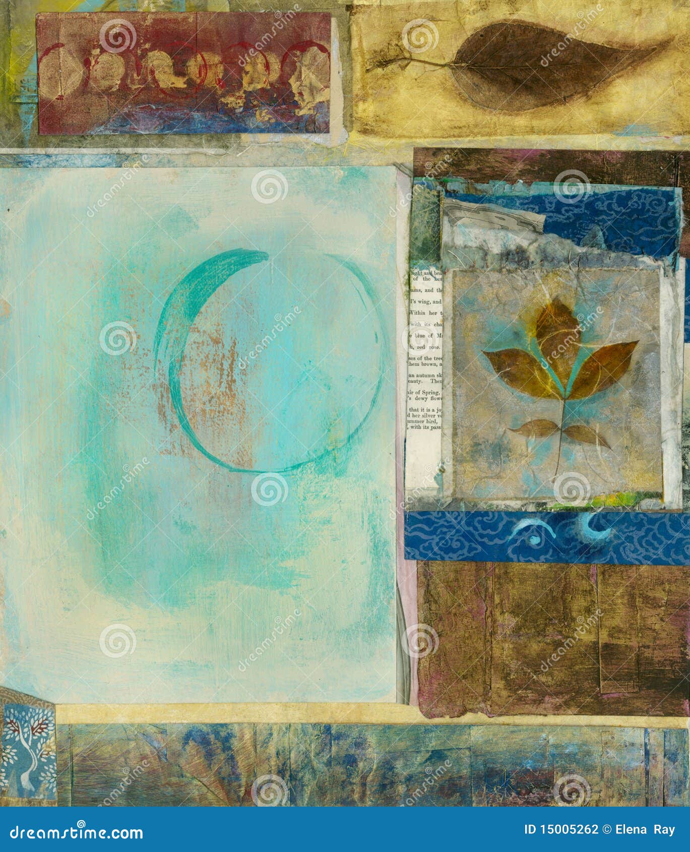 Life Cycle Abstract Painting Mixed Media Art Stock Photo - Image of ...