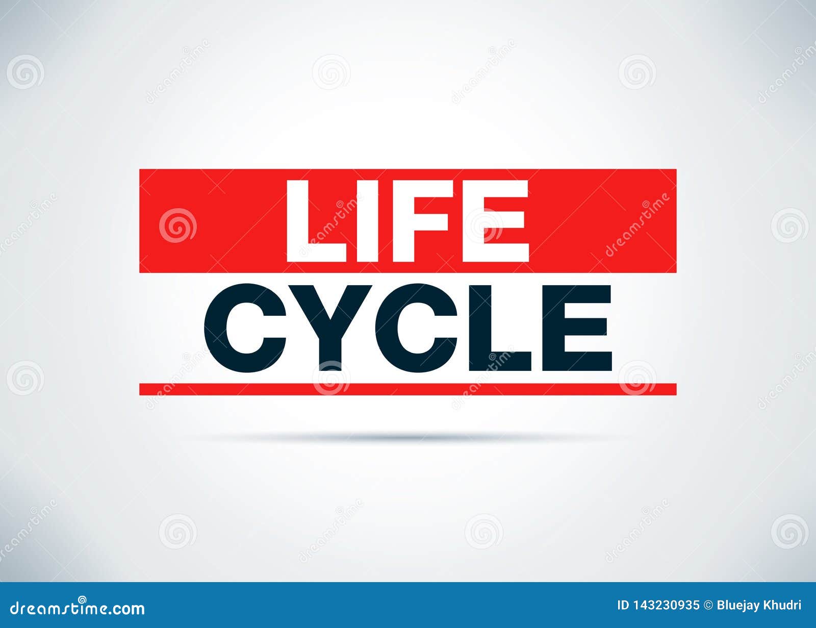 Life Cycle Abstract Flat Background Design Illustration Stock ...
