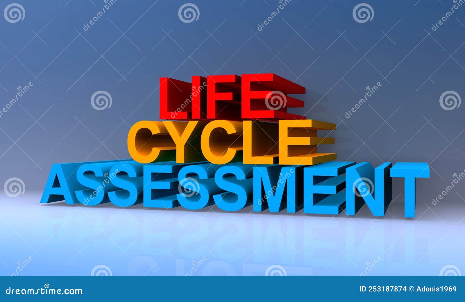 Life Cycle Assessment on Blue Stock Photo - Image of improvement, datum ...