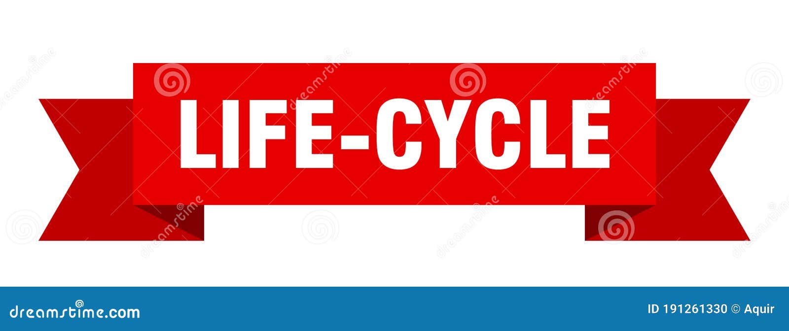 Life-cycle ribbon. stock vector. Illustration of lifecycle - 191261330