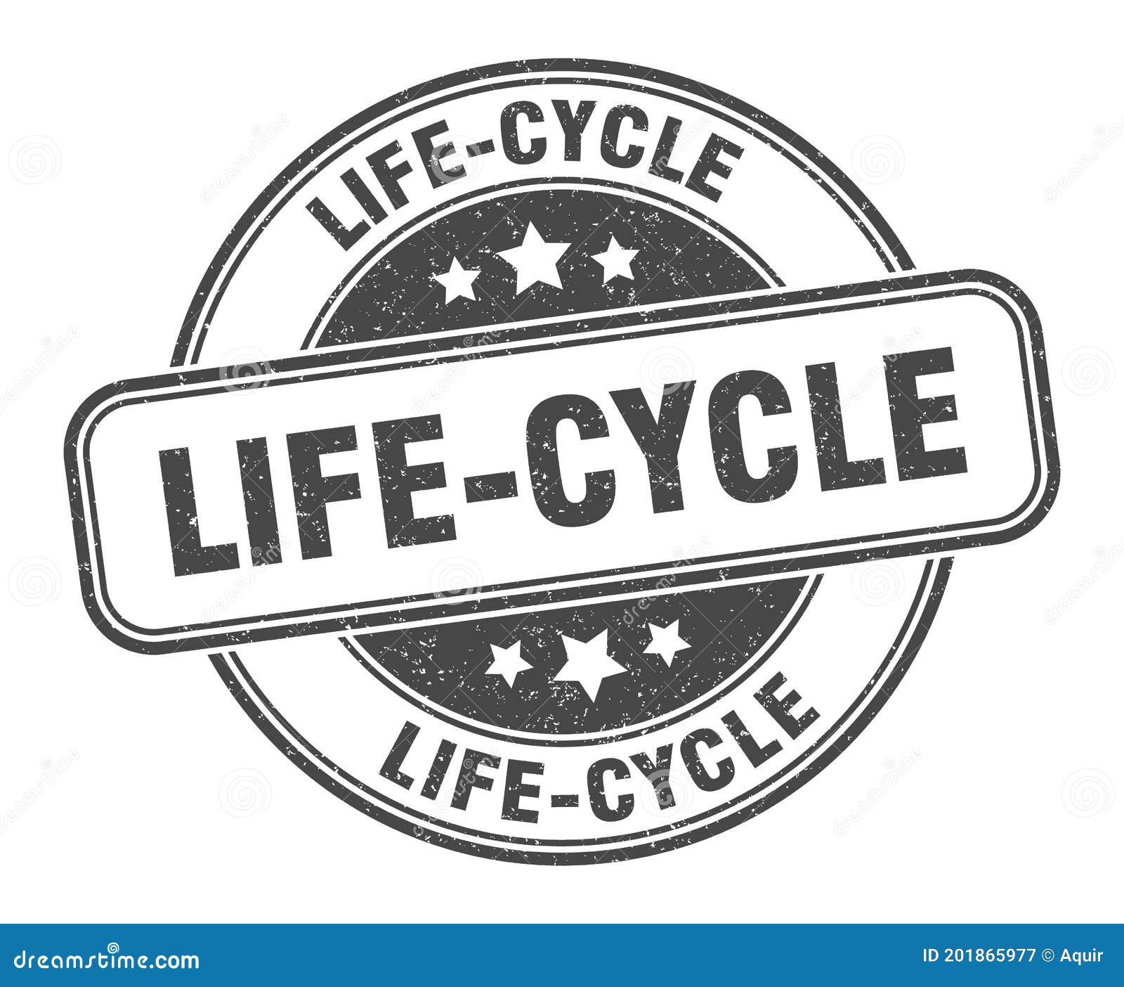 Life-cycle Stamp. Life-cycle Round Grunge Sign Stock Vector ...