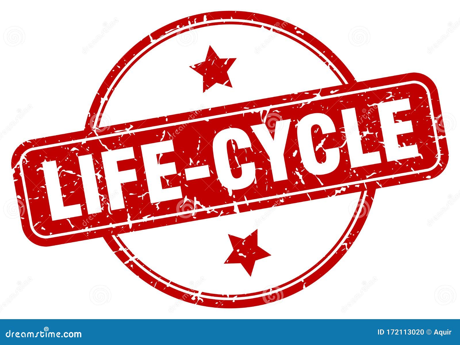 Life-cycle Stamp. Life-cycle Round Grunge Sign Stock Vector ...