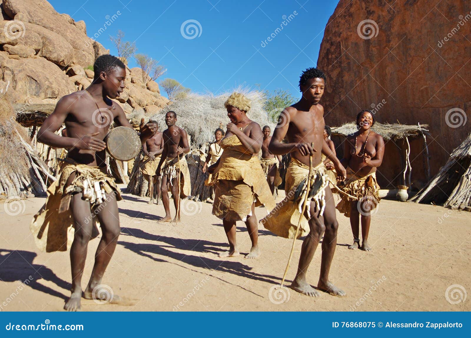 Life in a Damara Village editorial image. Image of damara - 76868075