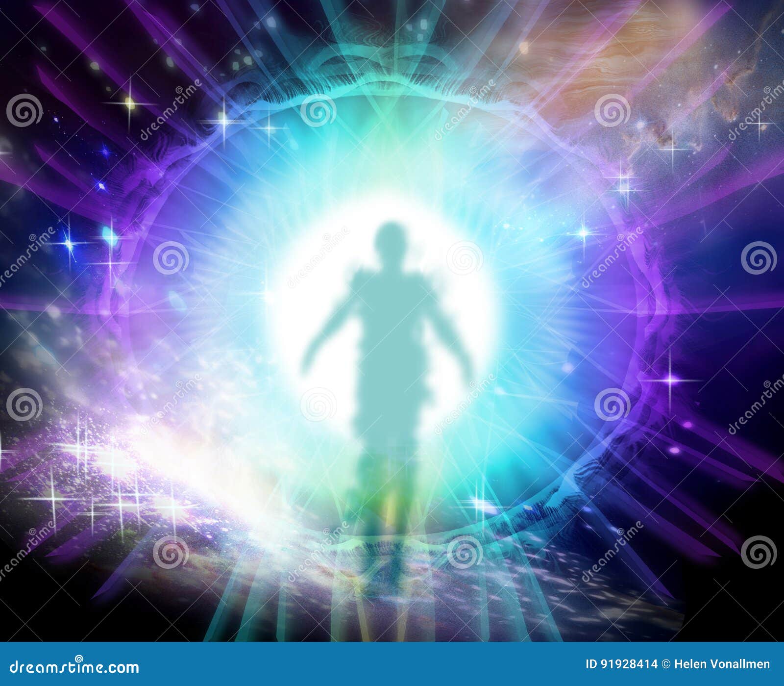 Life after Death and Universe Stock Illustration - Illustration of ...