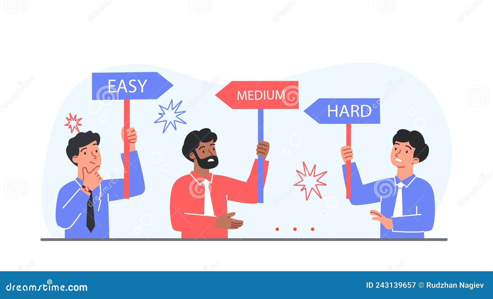 Life direction concept stock vector. Illustration of decide - 243139657