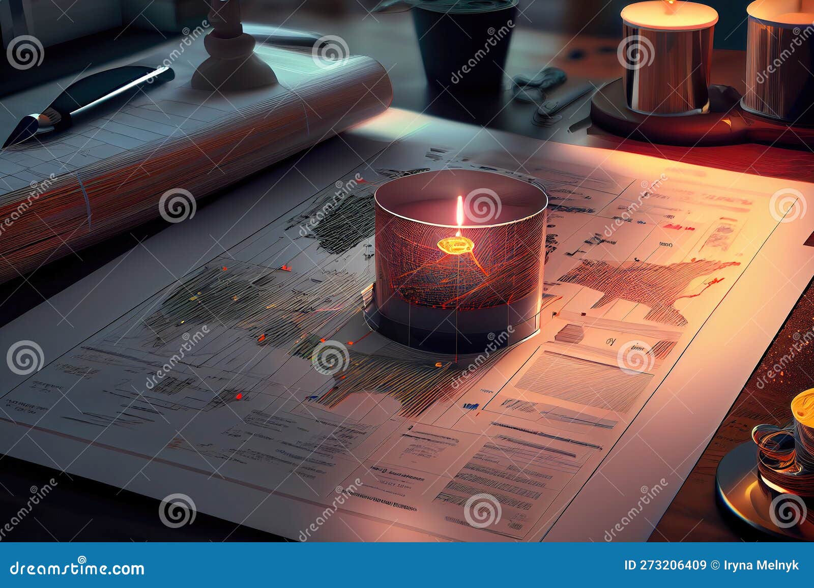 Life without Electricity Concept Made with Generative AI Stock ...