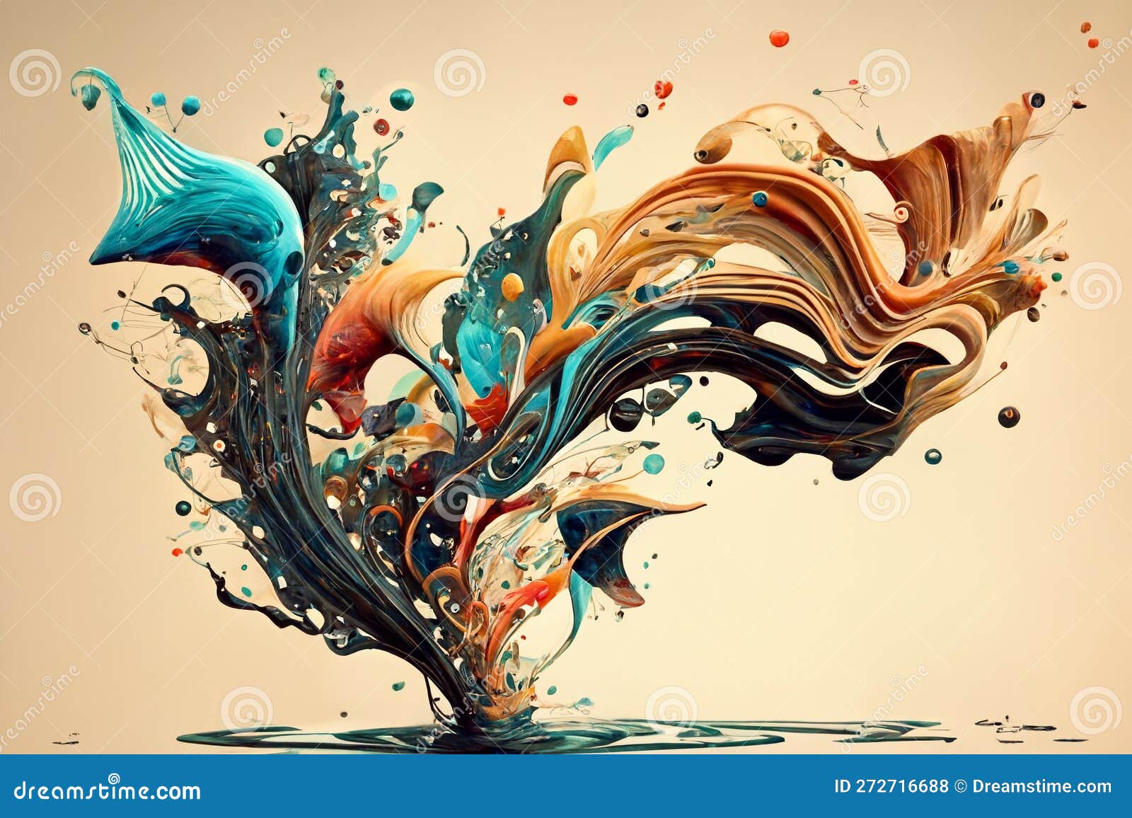 Life in Flow, Swirls and Patterns Concept. Peace and Mindfulness Stock ...