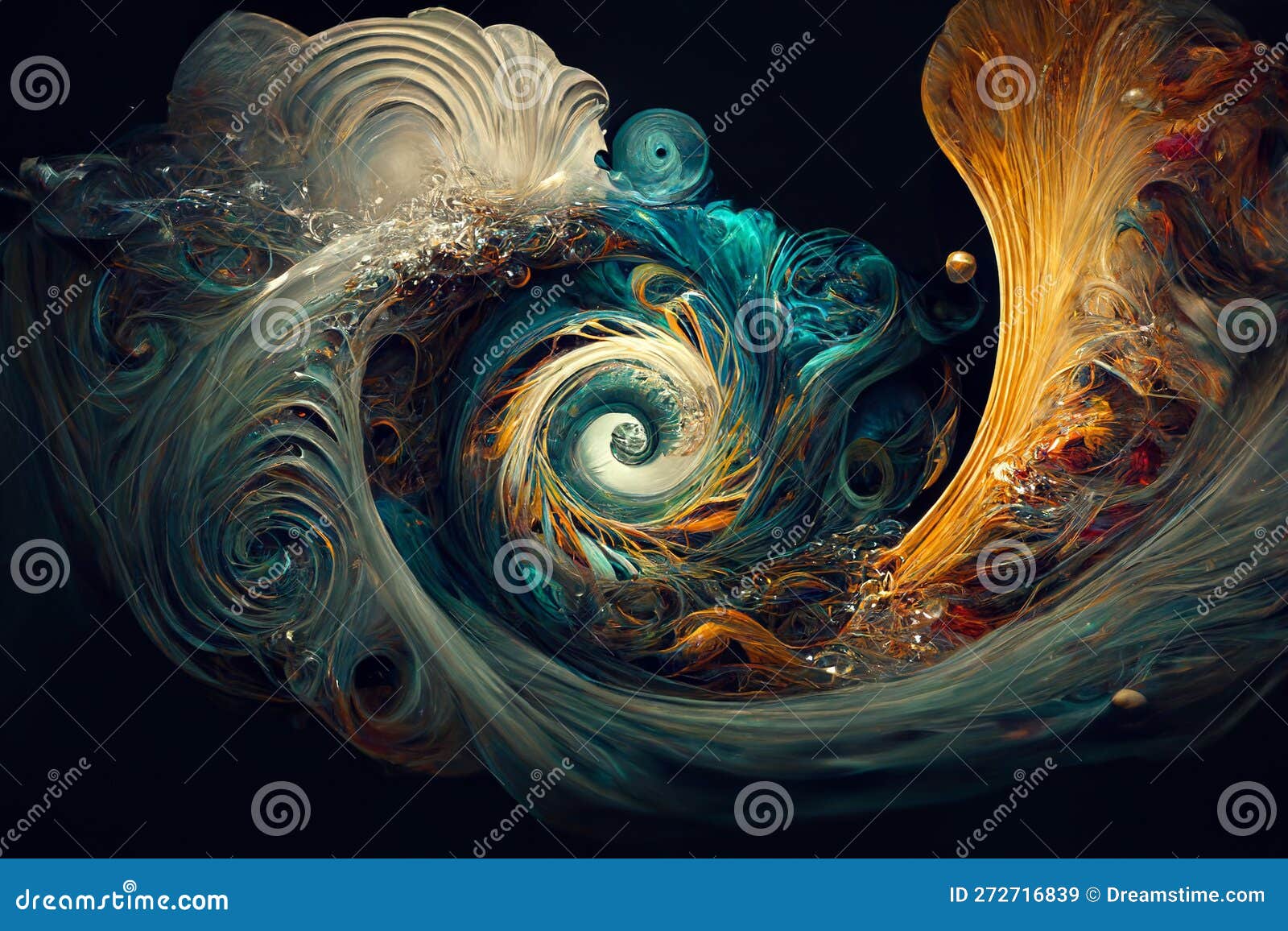 Life in Flow, Swirls and Patterns Concept. Peace and Mindfulness Stock ...