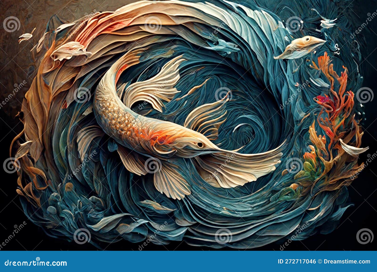 Life in Flow, Swirls and Patterns Concept. Peace and Mindfulness Stock ...