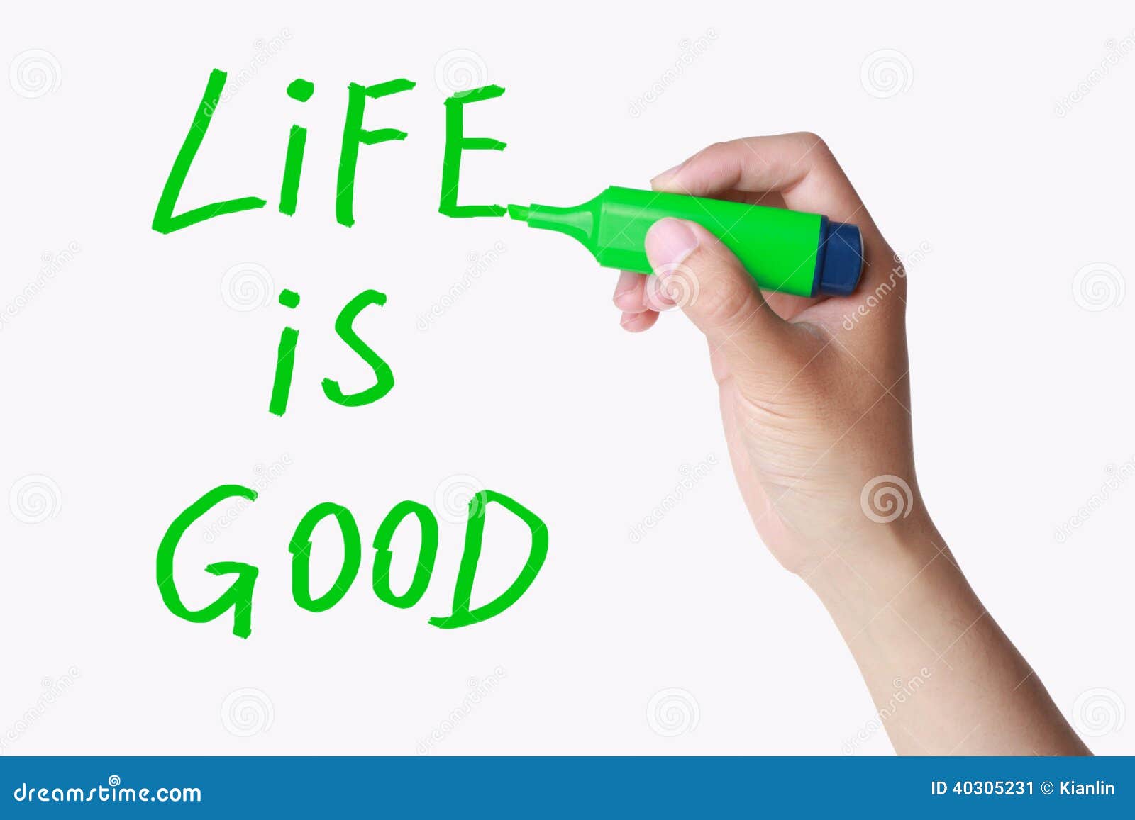 Life is good stock image. Image of belief, happy, handwritten - 40305231