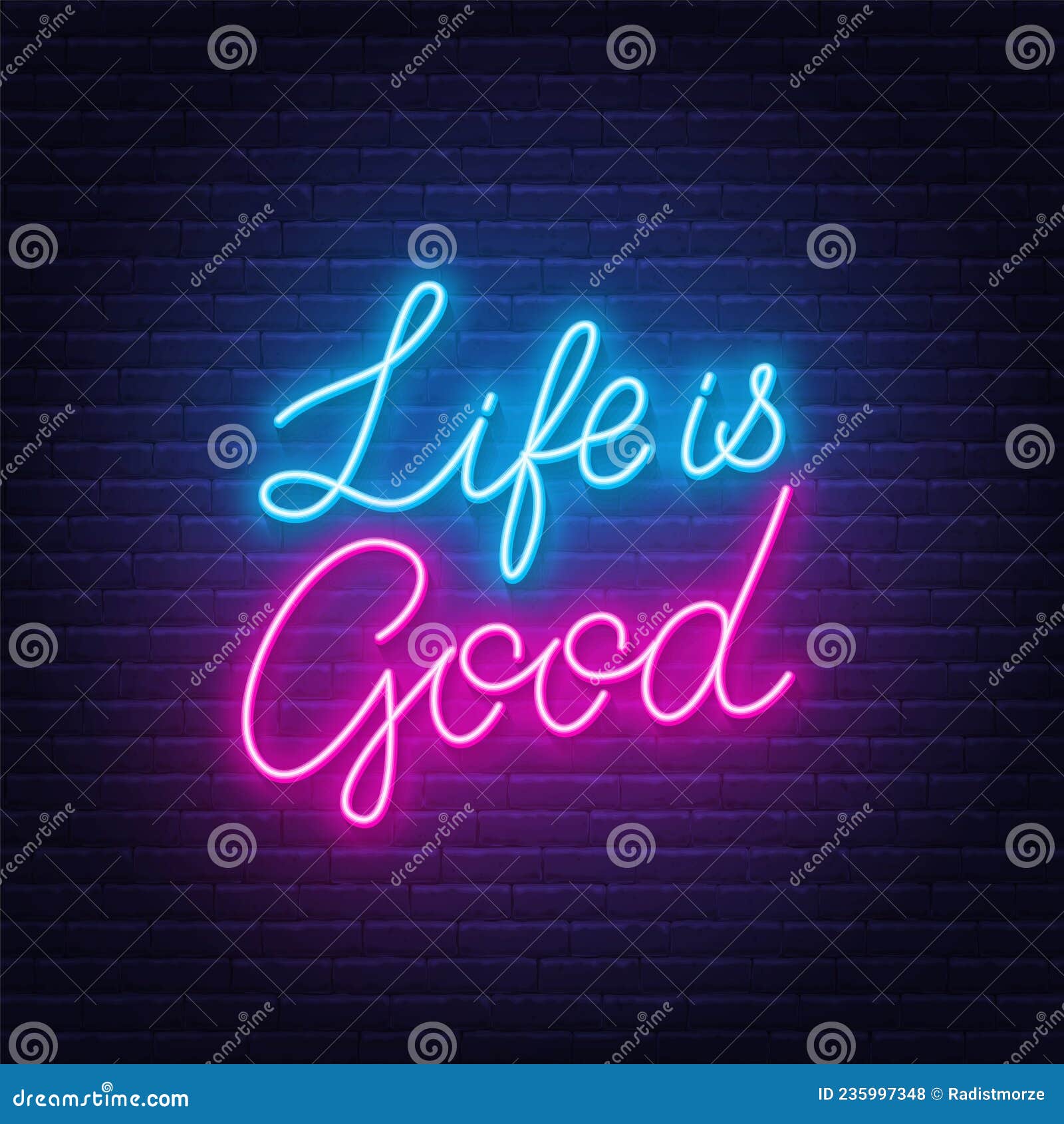 See The Good Neon Signs Style Text Vector | CartoonDealer.com #179420476