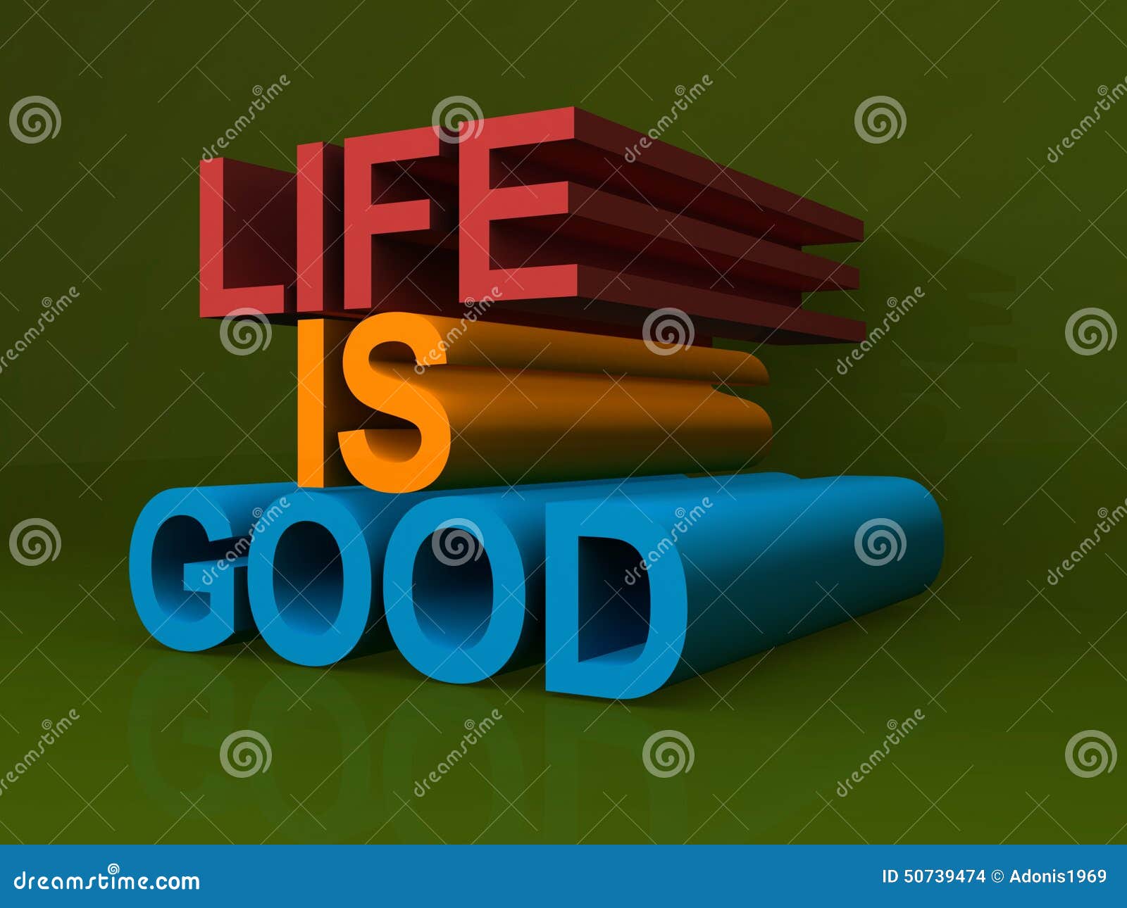 Life Is Good Stock Illustration - Image: 50739474