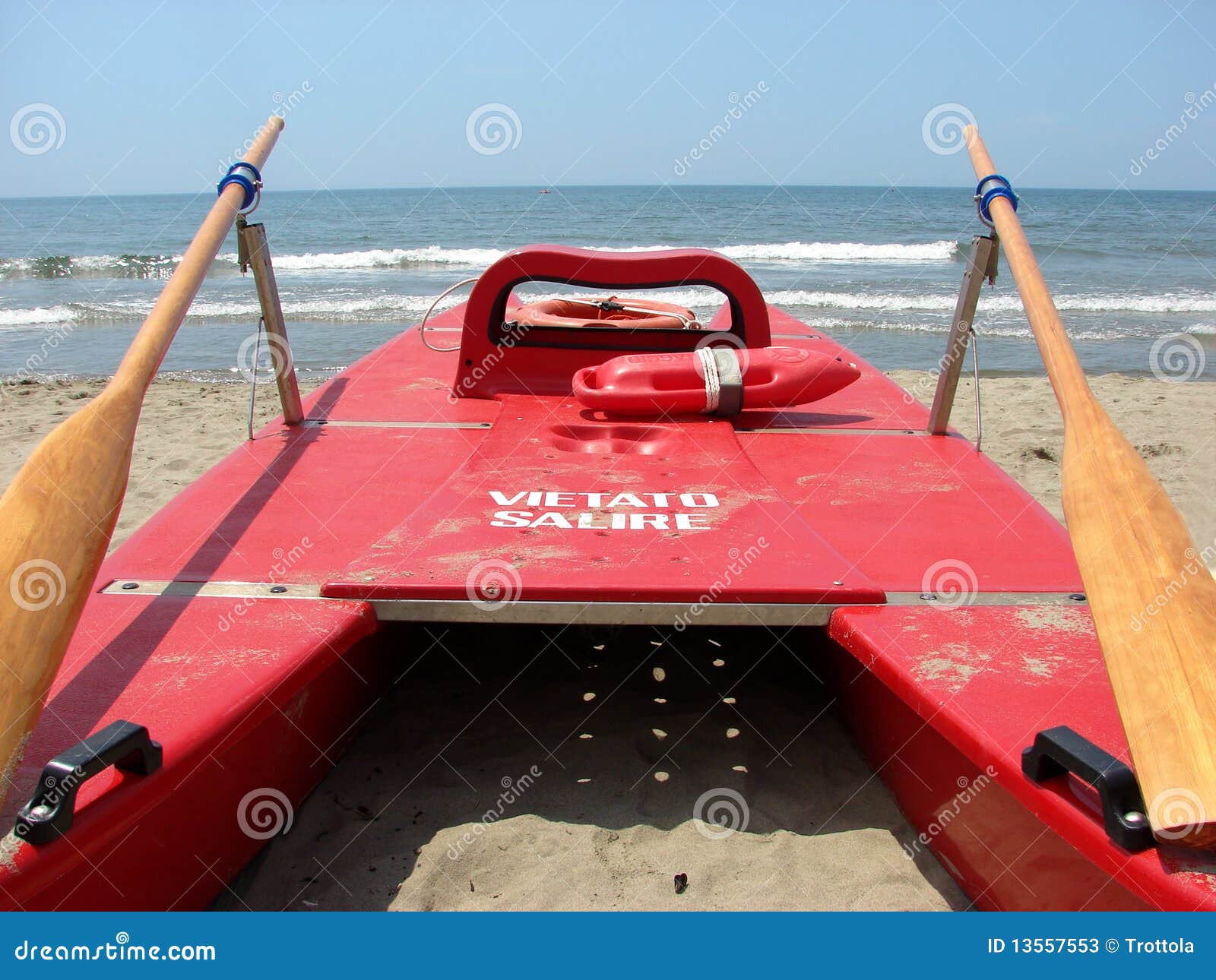 Life guard boat stock image. Image of italy, ancient - 13557553