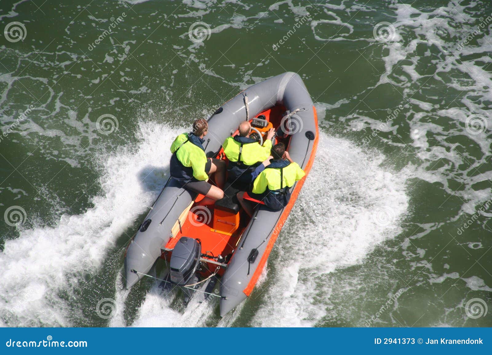 Life Guard Boat stock image. Image of three, fast, waves - 2941373