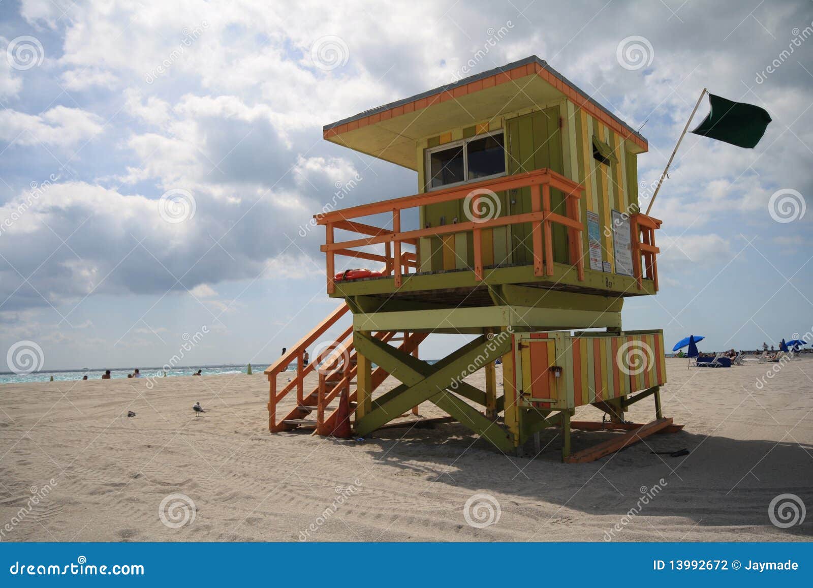 Life guard stand stock photo. Image of wooden, beach - 13992672