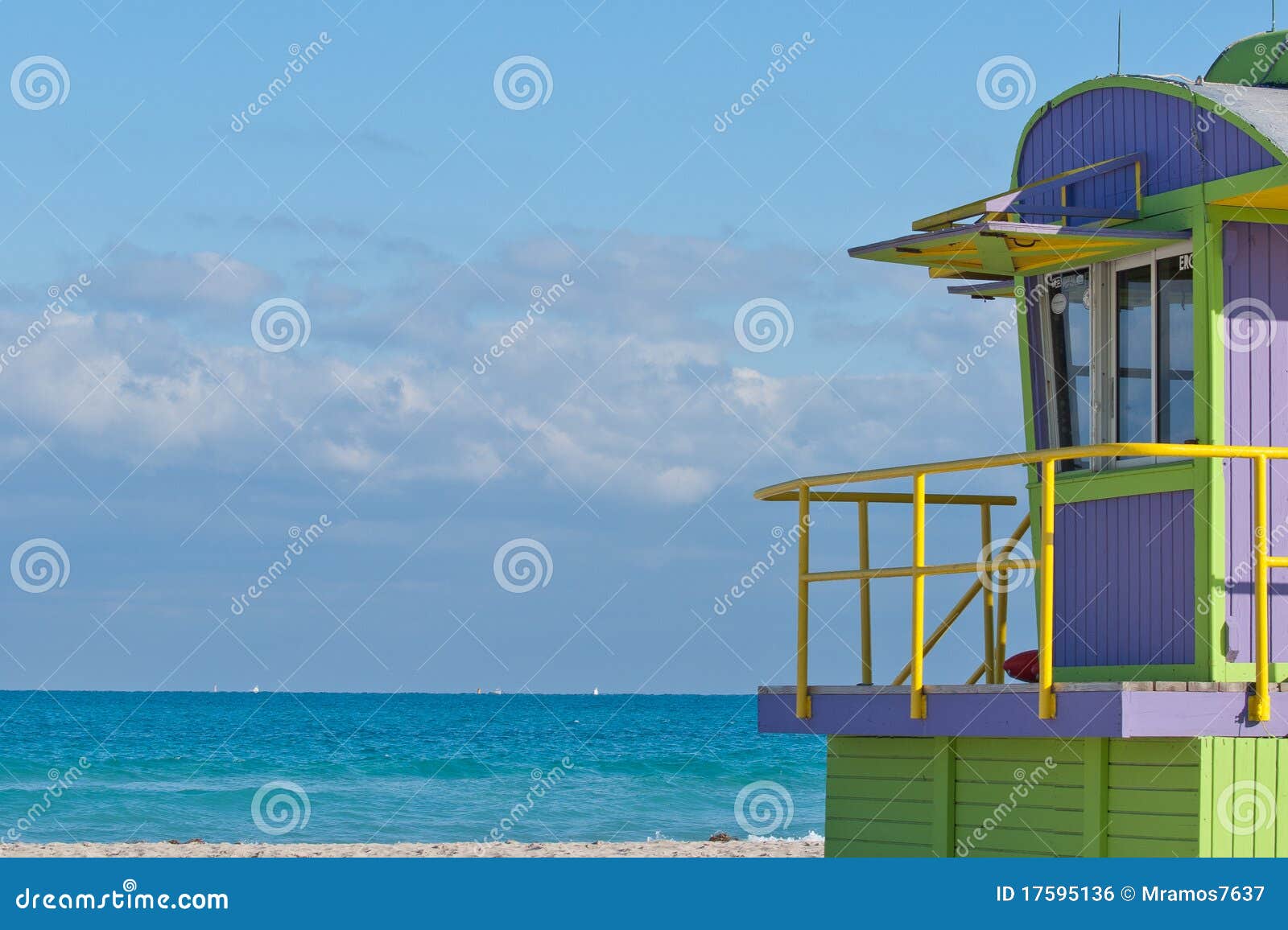 Life Guard Station Series (12th, Copy Space Left) Stock Photo - Image ...