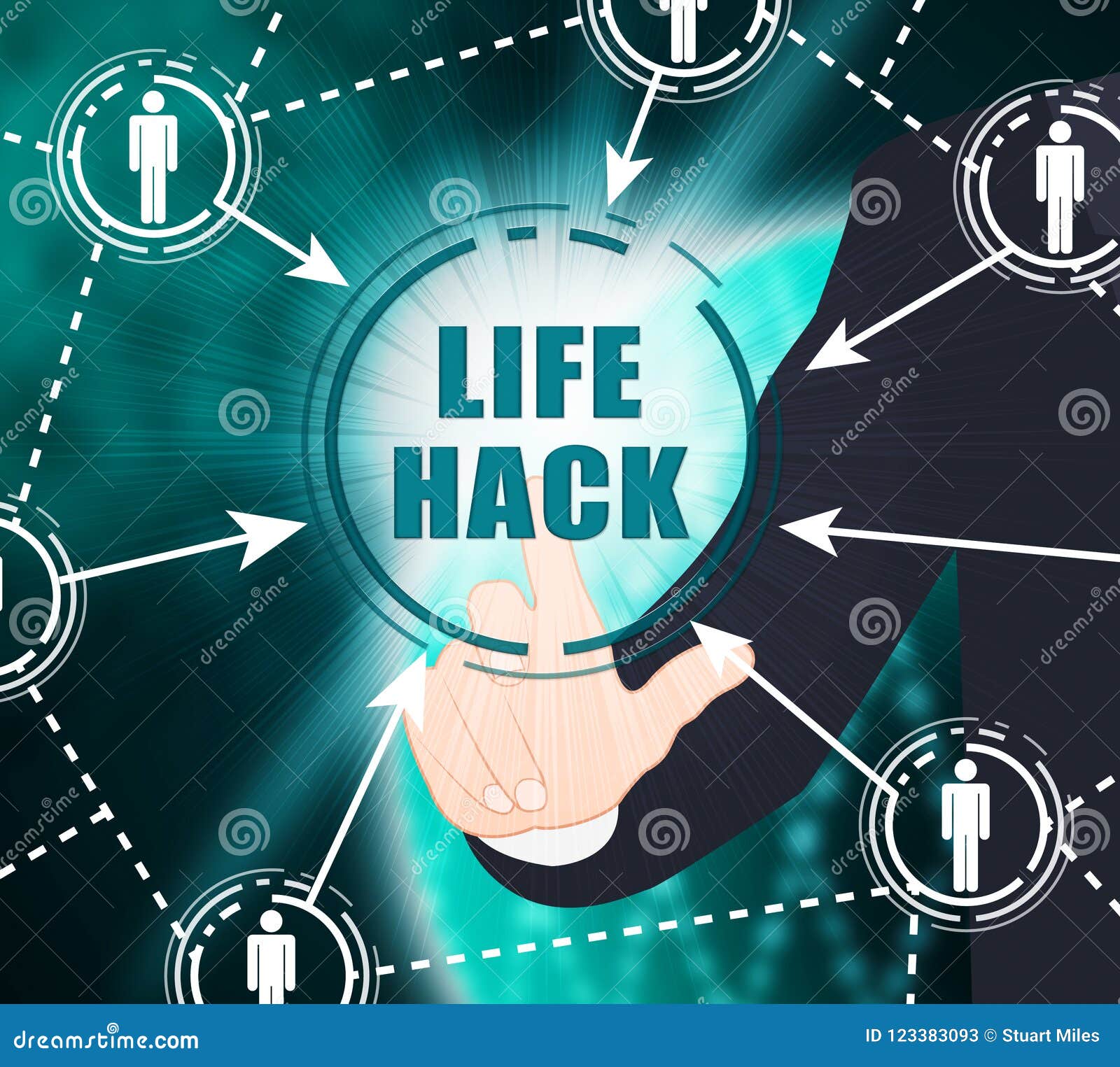 Life Hack Helpful Smarter Tips 2d Illustration Stock Illustration ...