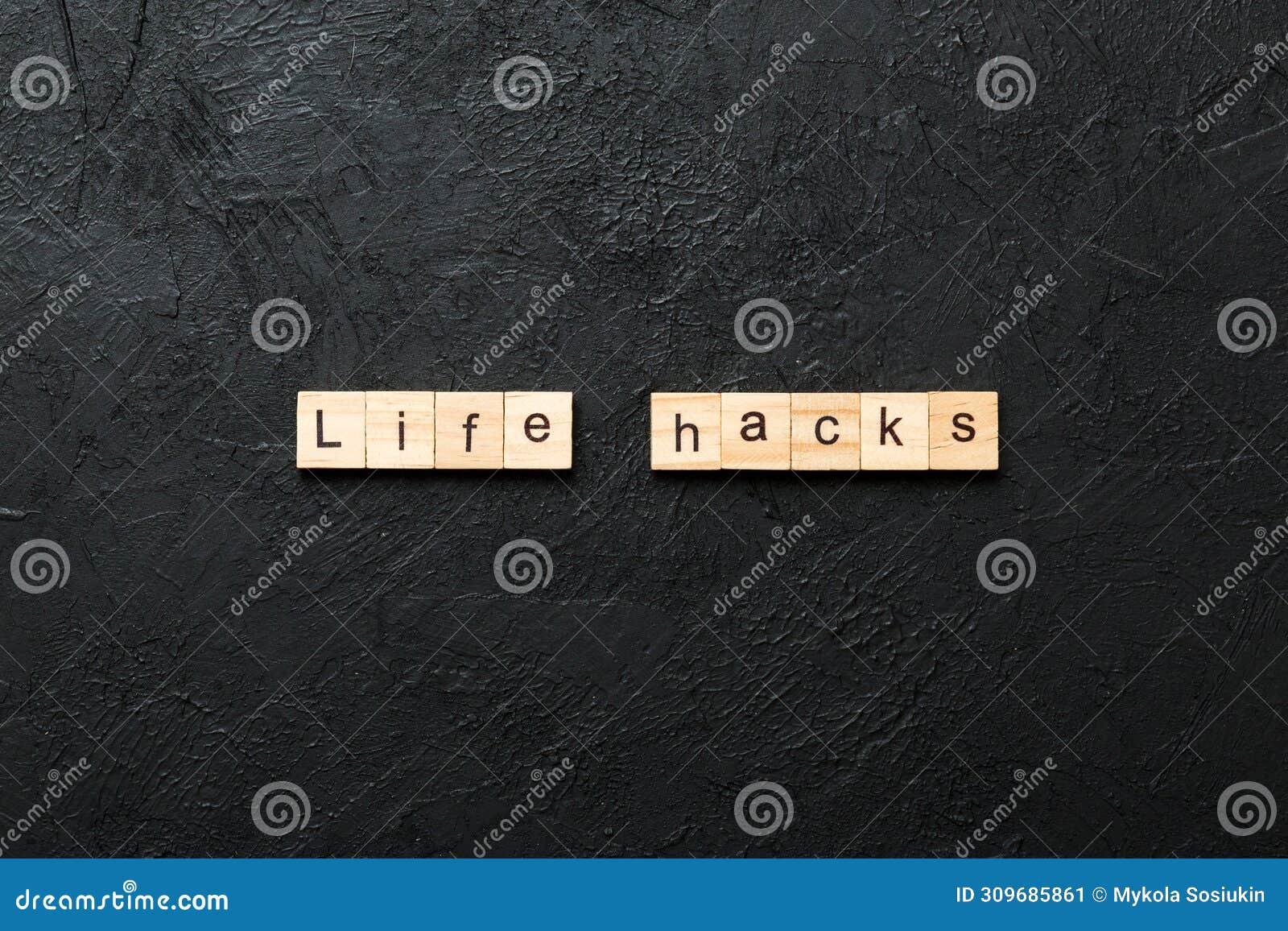 Life Hacks Word Written on Wood Block. Life Hacks Text on Table ...