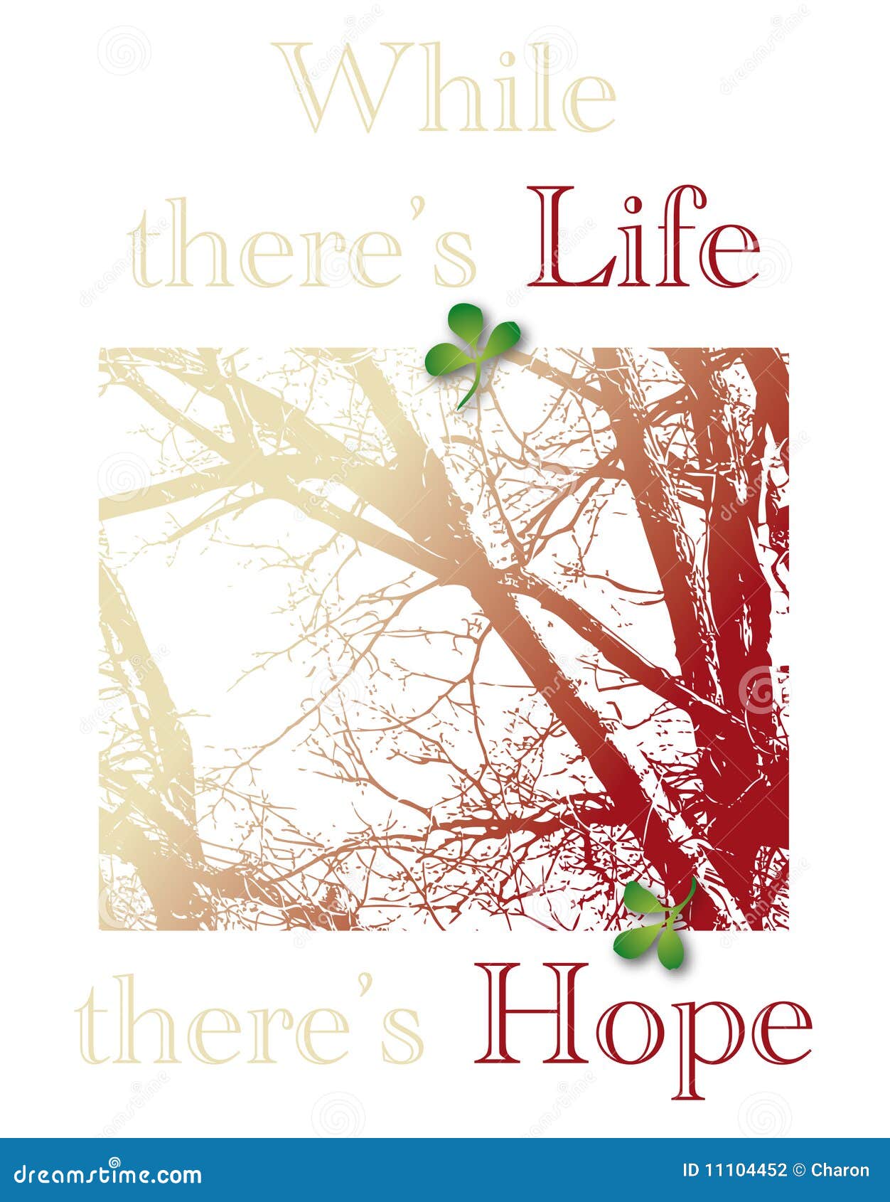 Life and Hope Quote Encourage Stock Vector - Illustration of color ...