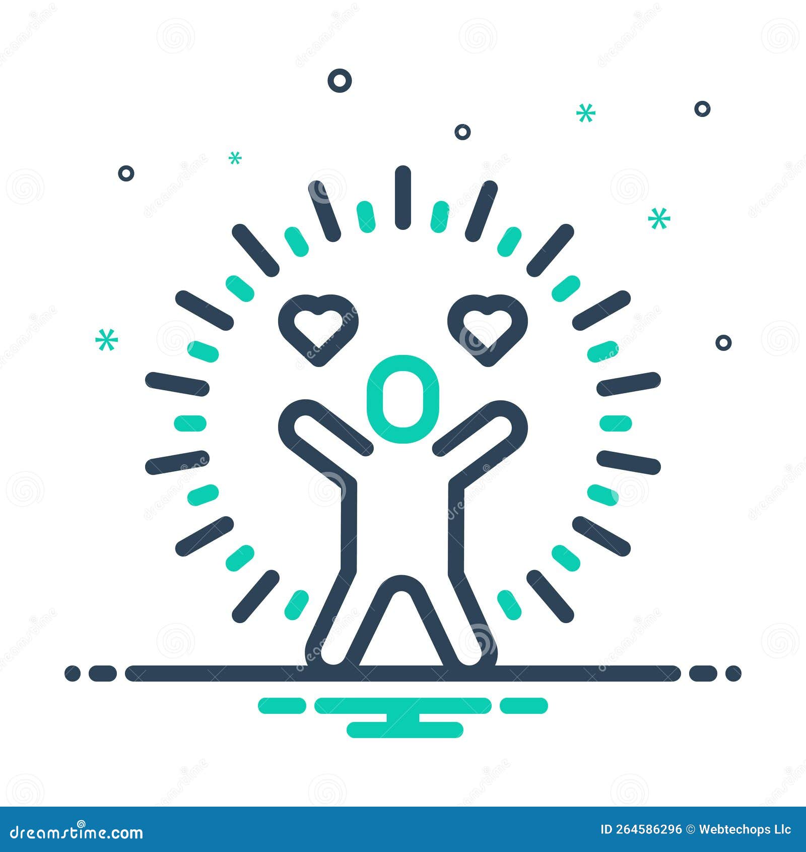 Mix Icon for Life, Activity and Heart Stock Illustration - Illustration ...