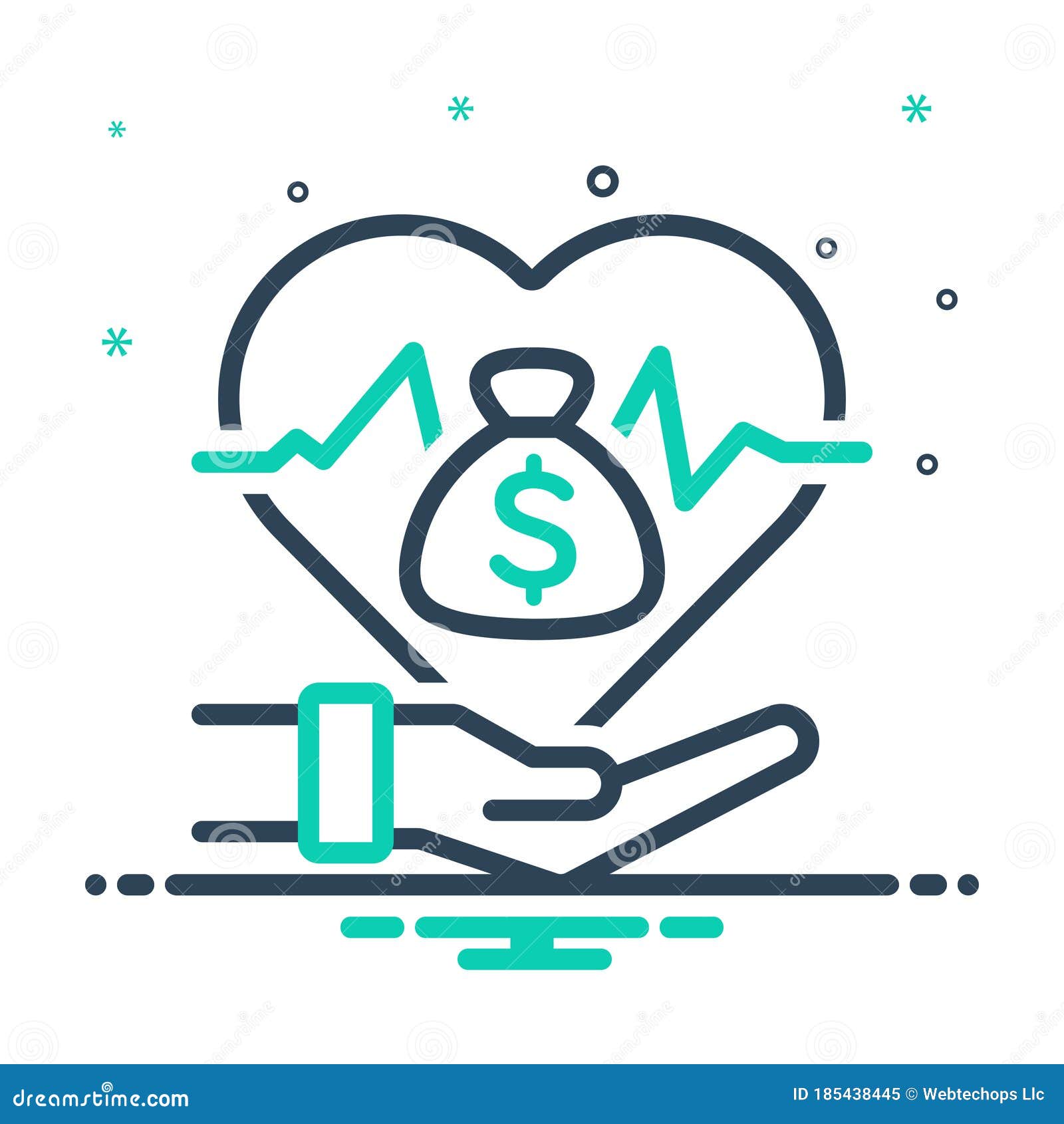 Logo For A Cardio Clinic Vector Illustration | CartoonDealer.com #130291284