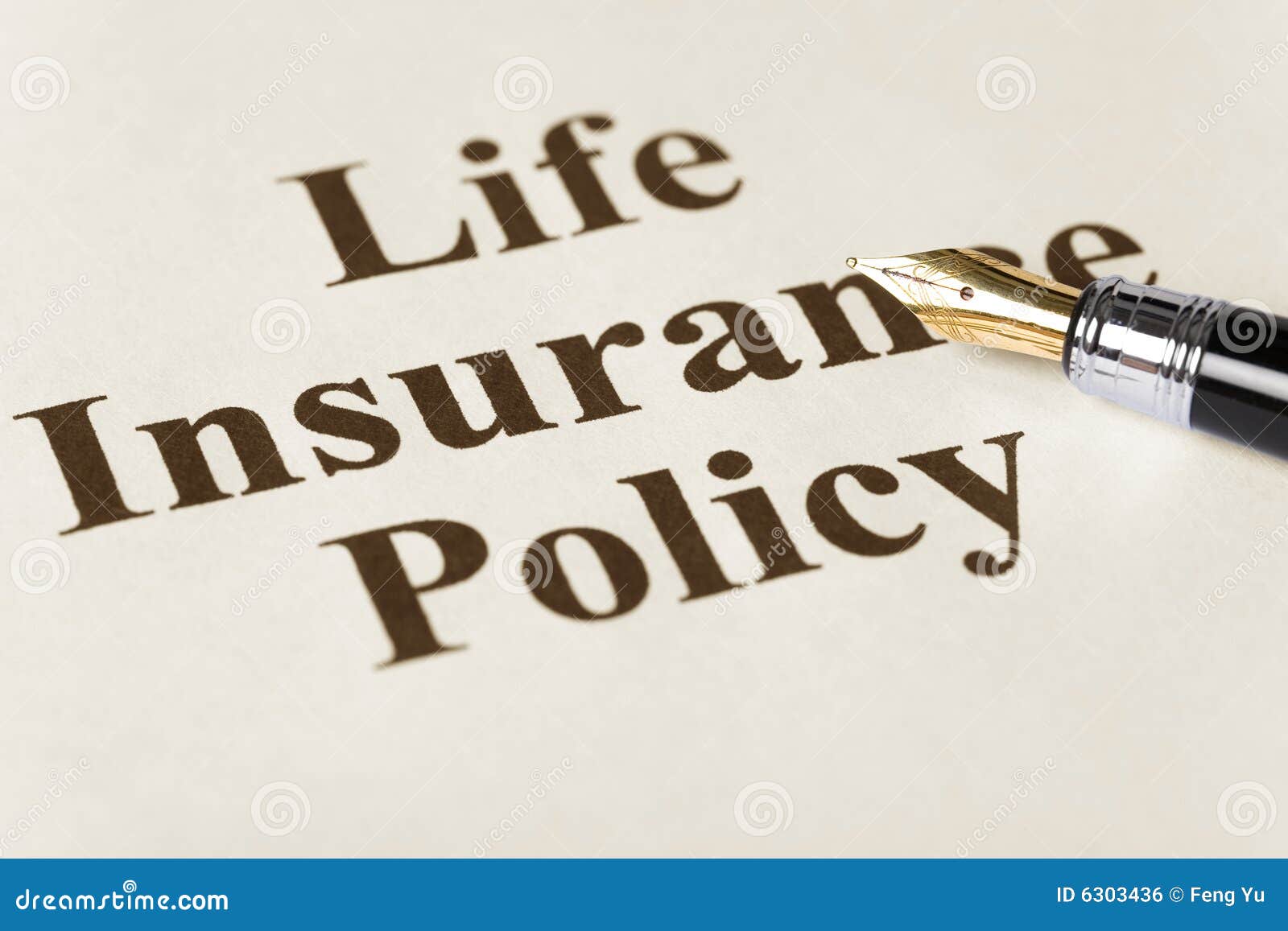 Life Insurance Symbol. Concept Words Content Is King On Blocks Royalty ...