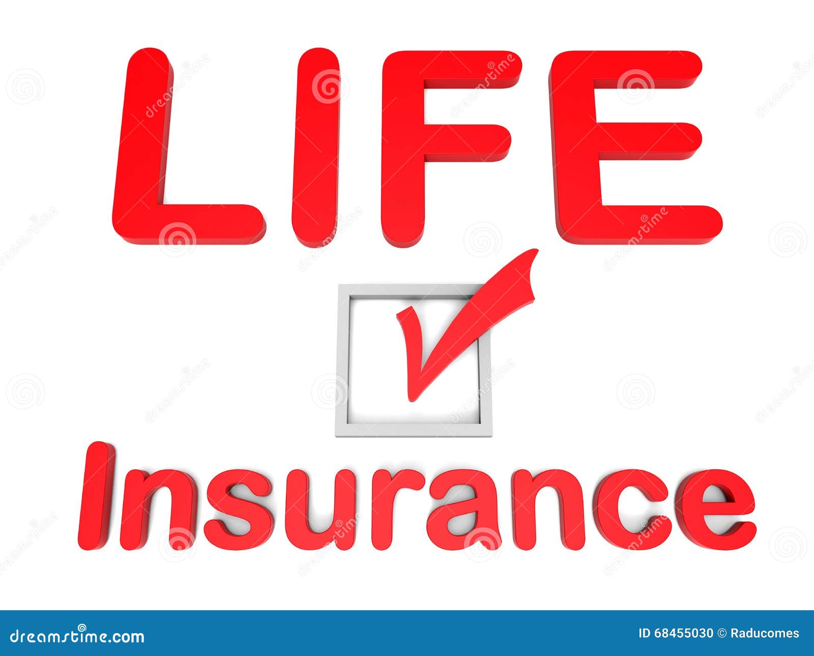 Life Insurance Check Box Concept Stock Illustration - Illustration of ...