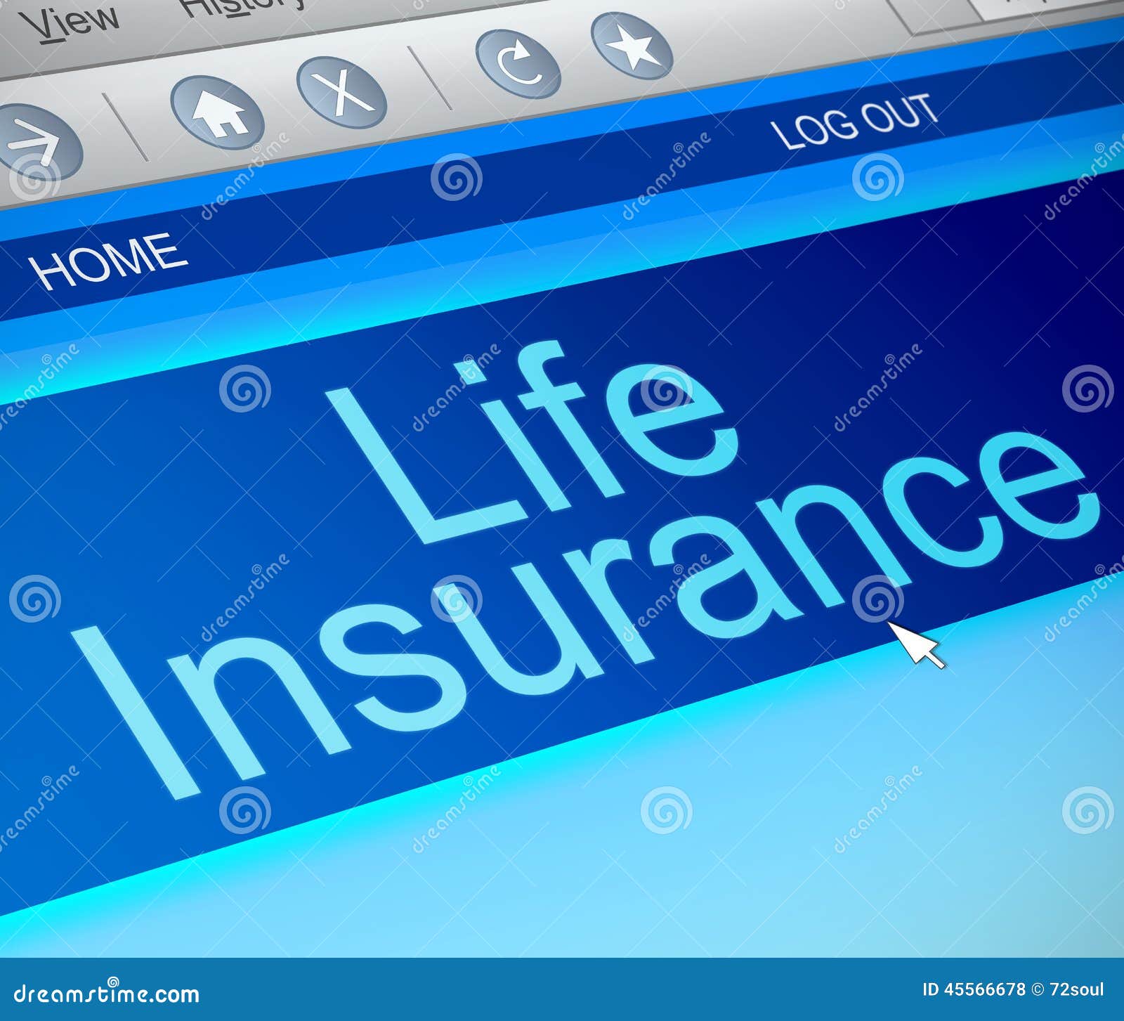 Life insurance concept. stock illustration. Illustration of protection ...