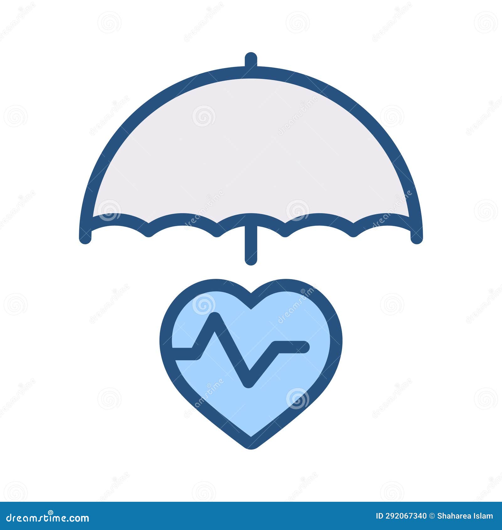 Life insurance icon stock vector. Illustration of symbol - 292067340