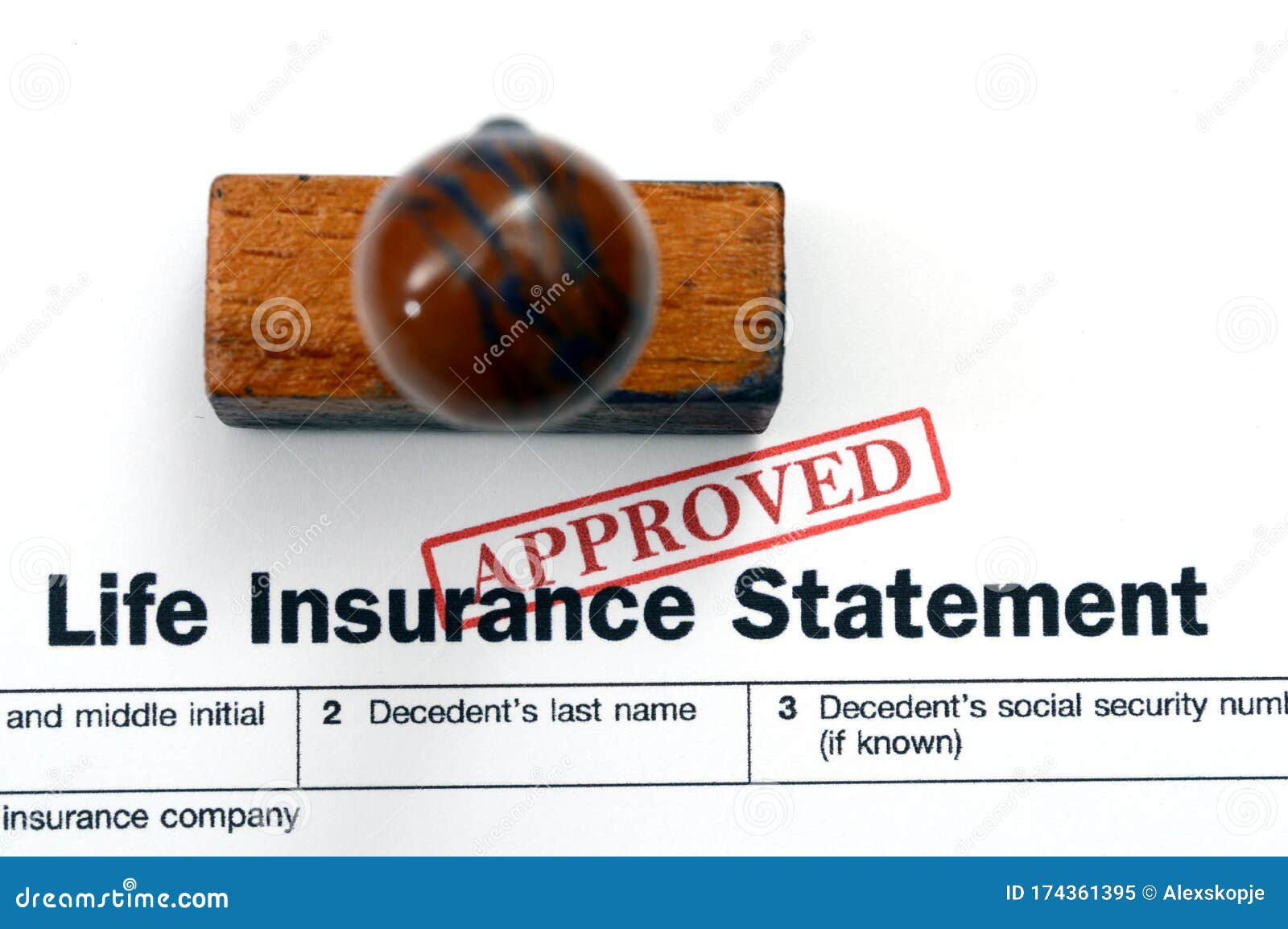 Life insurance statement stock image. Image of statement - 174361395