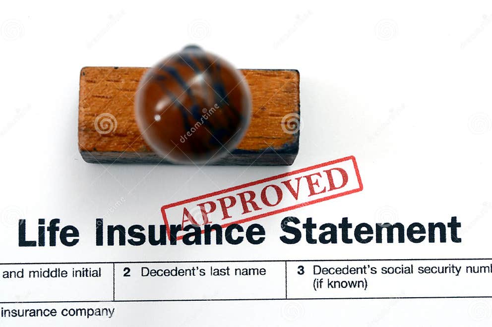 Life insurance statement stock image. Image of statement - 174361395