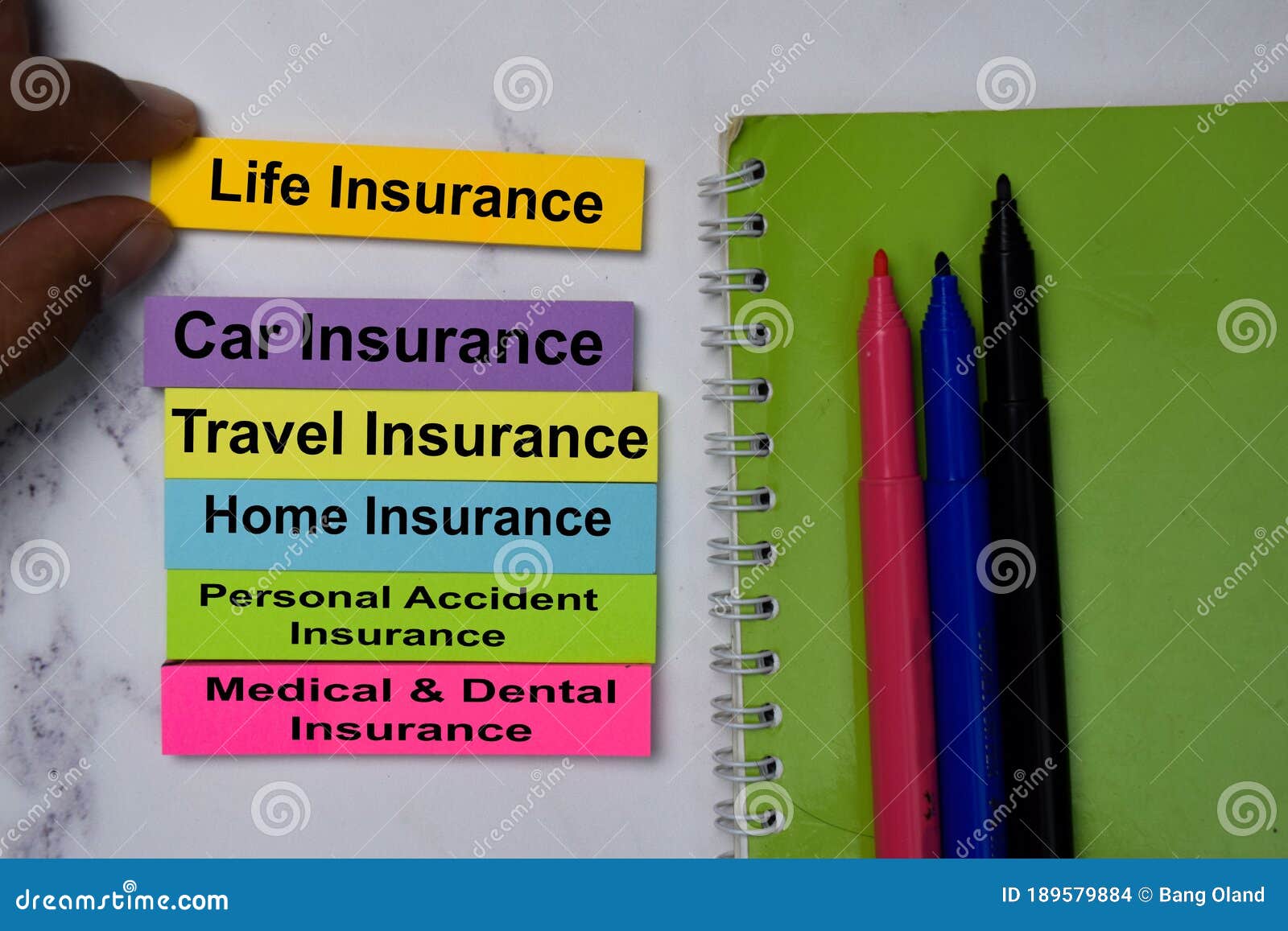 Life Insurance Text on Sticky Notes with Keywords Isolated on Office ... Life Insurance Text on Sticky Notes with Keywords Isolated on Office ...