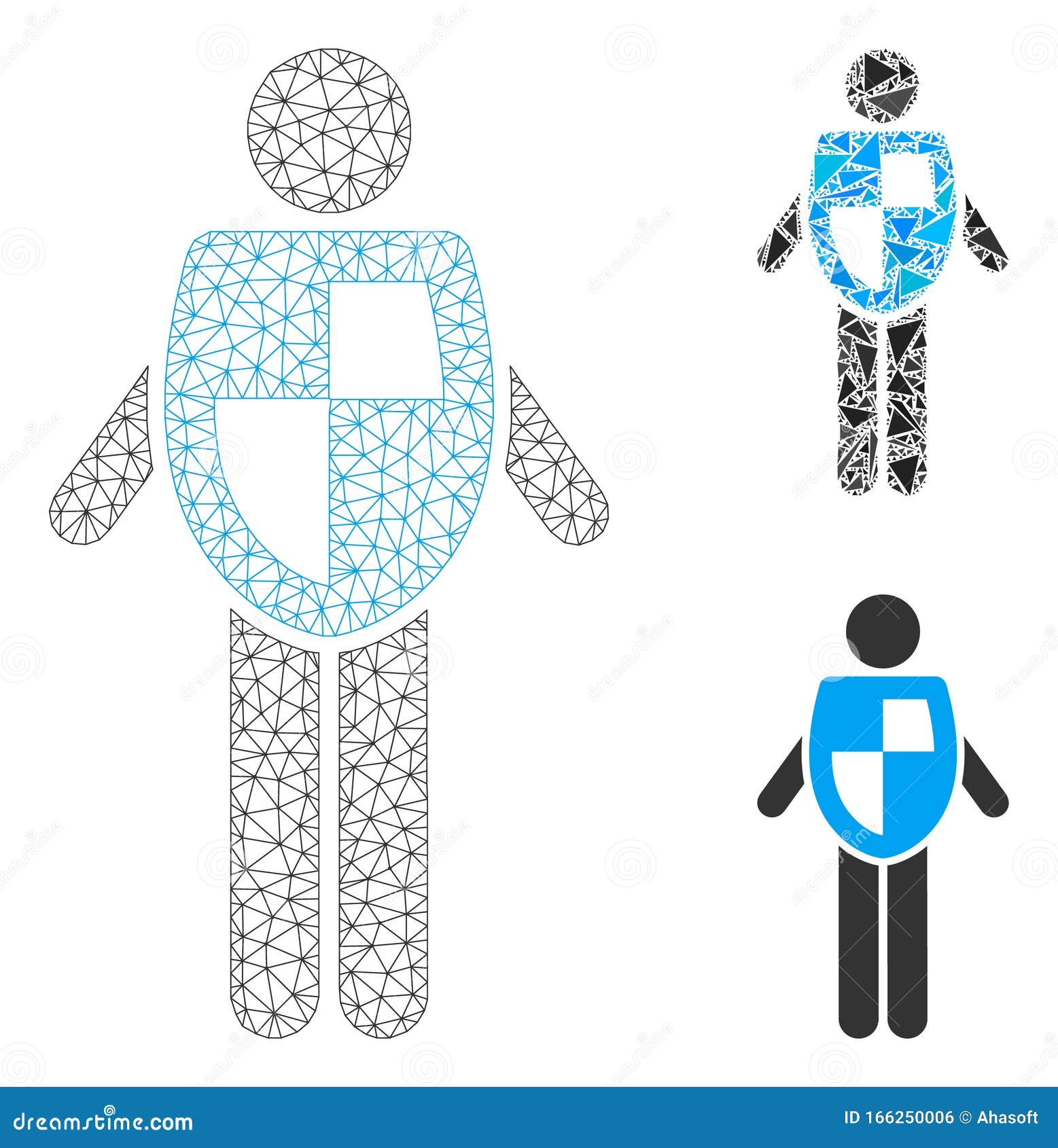 Life Insurance Vector Mesh 2D Model and Triangle Mosaic Icon Stock ...