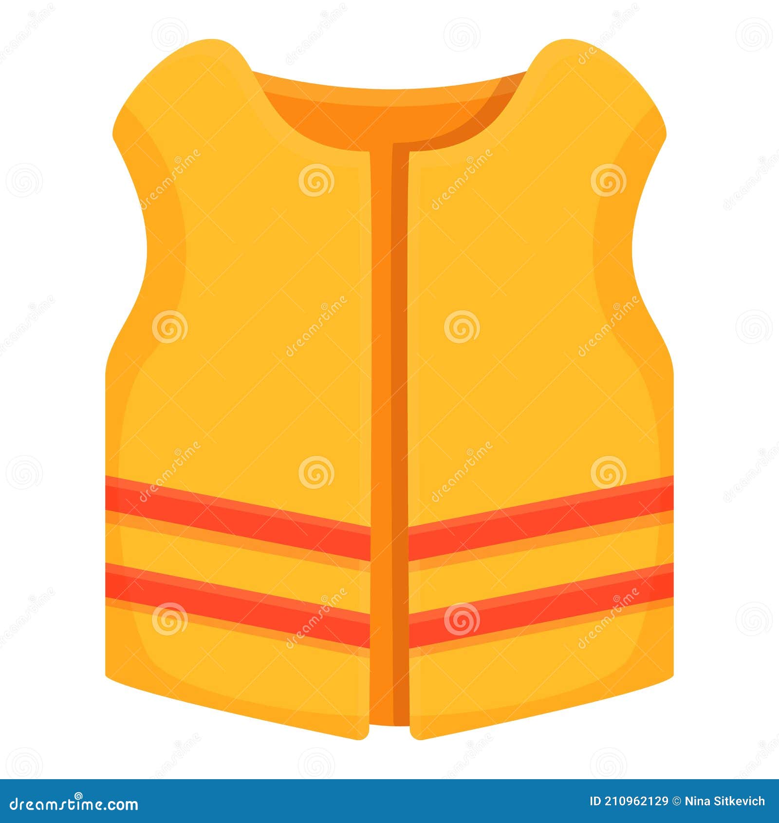 Life Jacket Icon, Cartoon Style Stock Vector - Illustration of water ...