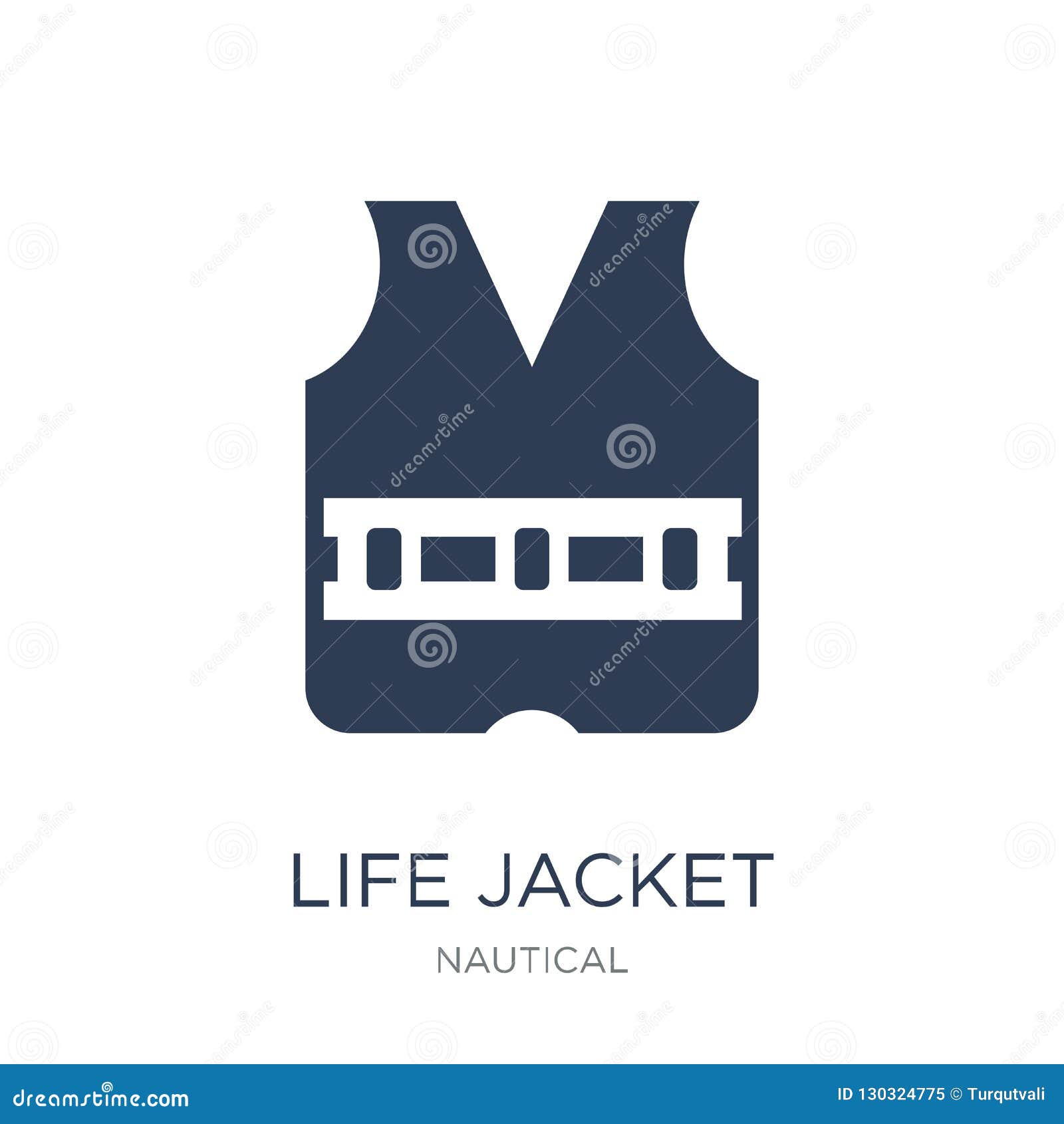 Life Jacket Icon. Trendy Flat Vector Life Jacket Icon on White B Stock ...